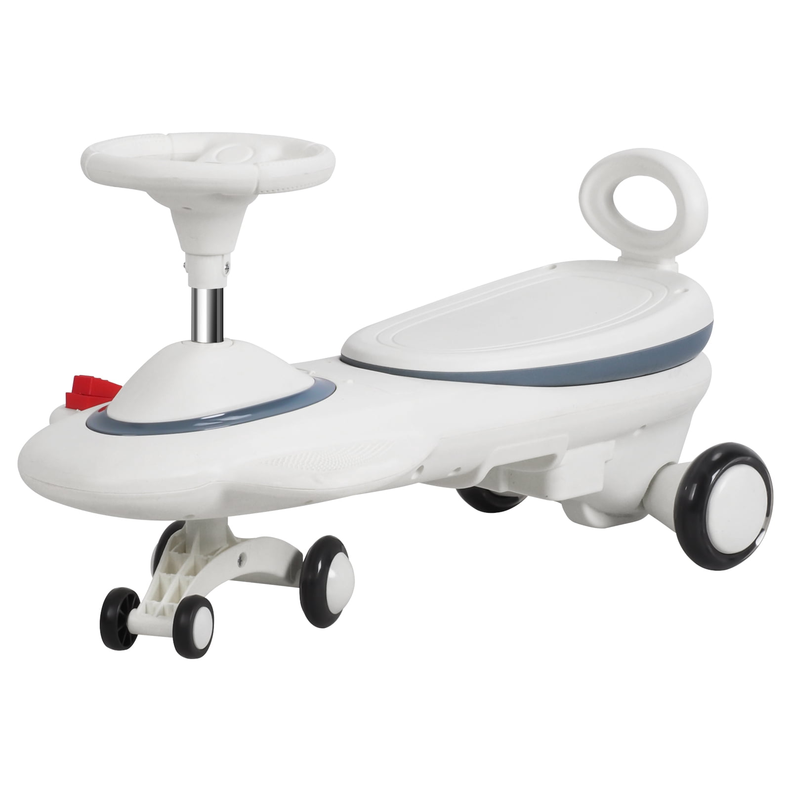 ZNNT 6.7V Electric Wiggle Car with Pedal, 2-in-1 Electric Swing Car ...