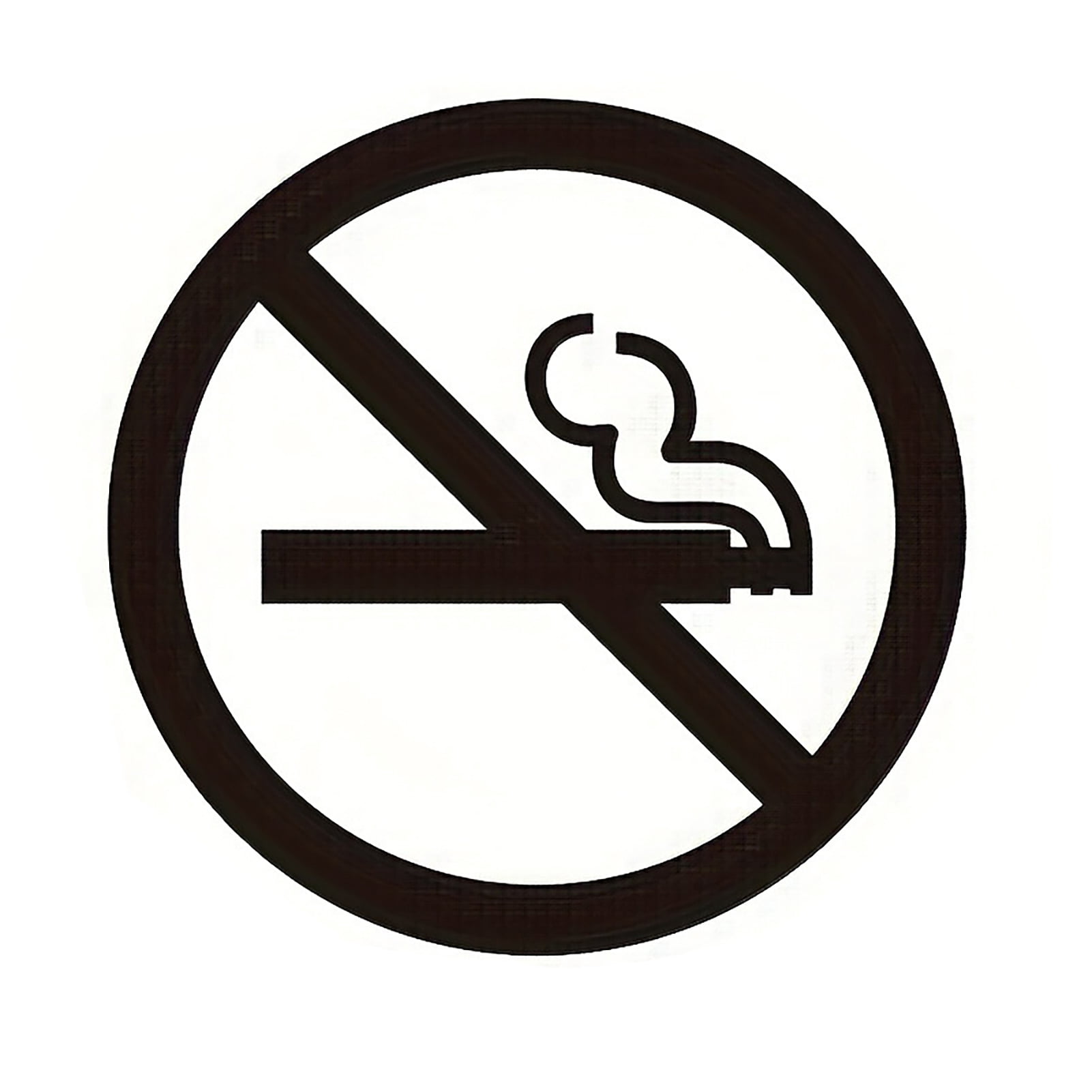ZNNT Acrylic No Smoke Sign Self-adhesive Business Office Restaurant ...