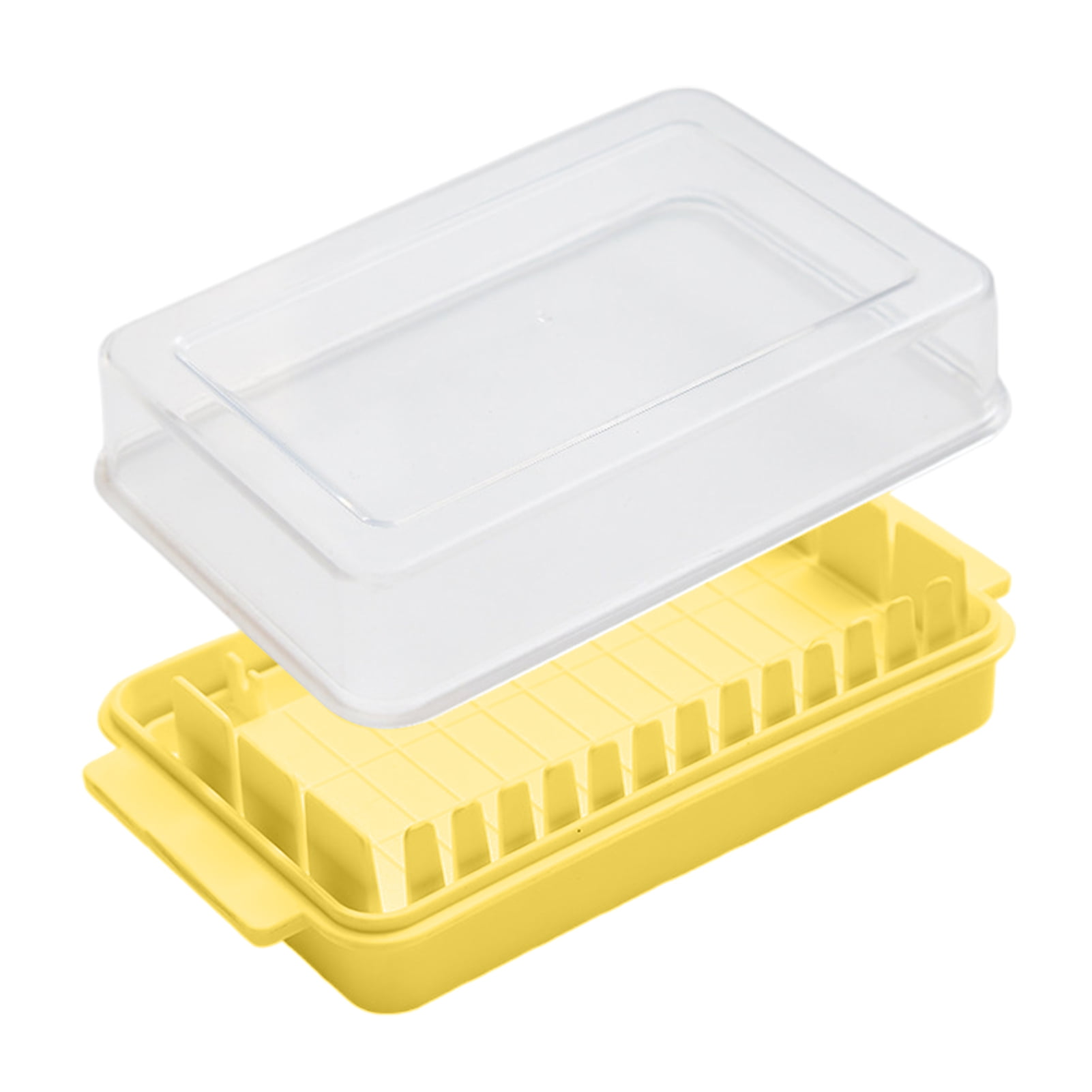ZNNT Butter Keeper Butter Stick Holder with Transparent Lid Butter Dish ...