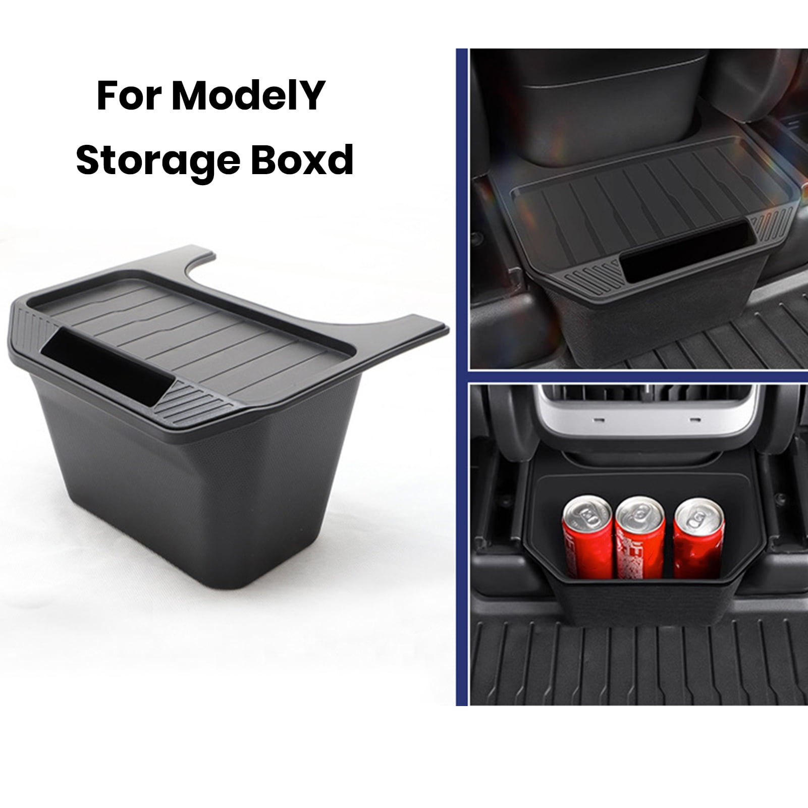 ZNNT Car Center Console Organizer with Lid Large Capacity Seamless ...