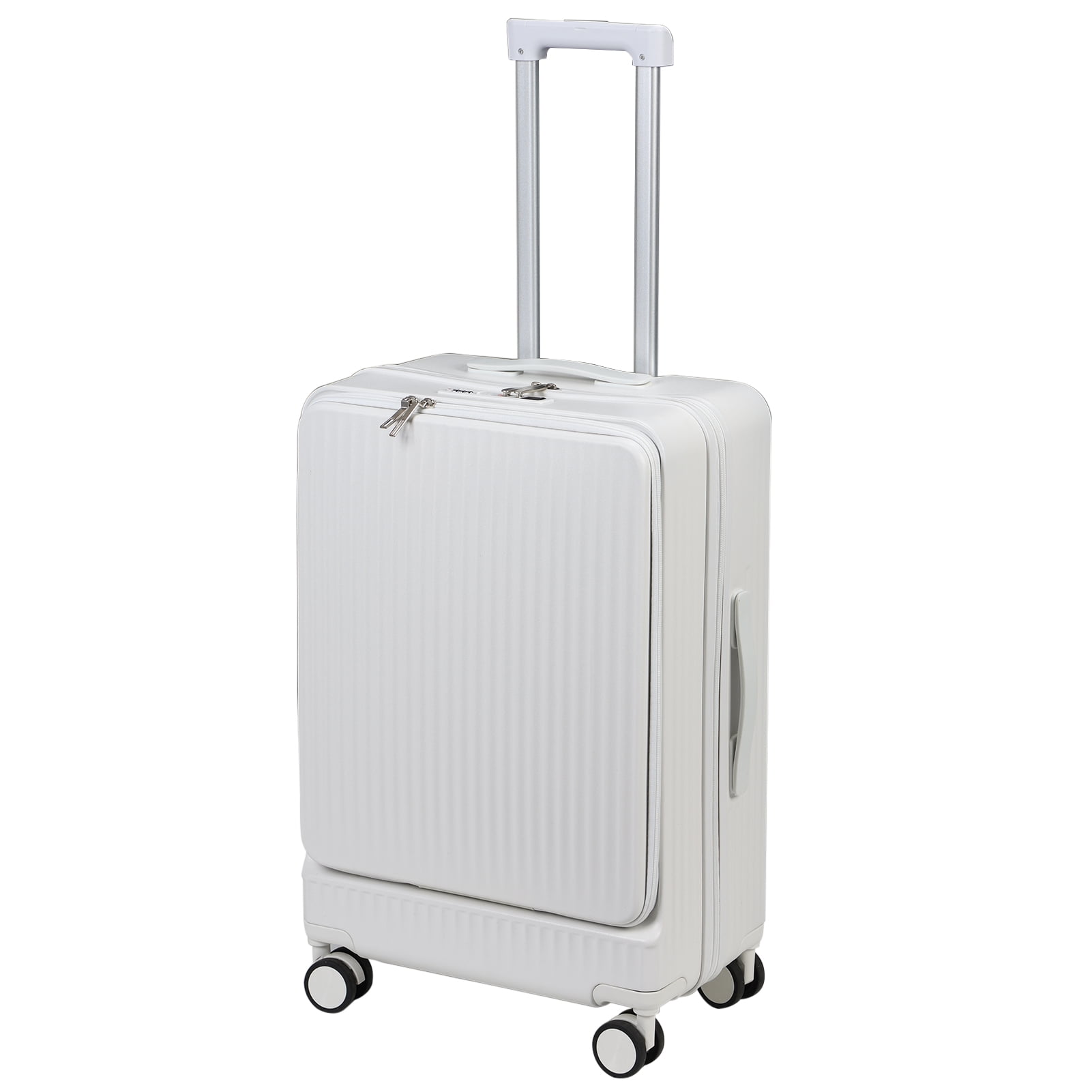 ZNNT Carry on Luggage, 24" Suitcase with Front Open Function, Built-in ...
