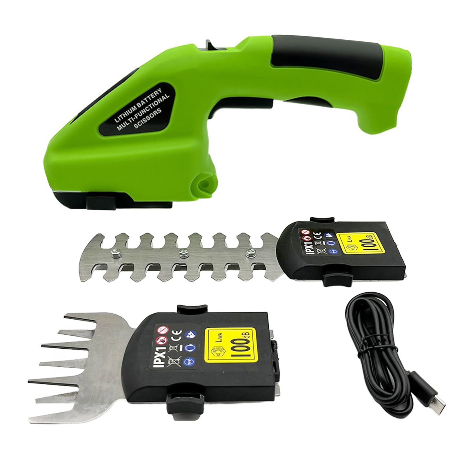 ZNNT Cordless Grass Shear with Non-Slip Handle Rechargeable Powerful ...