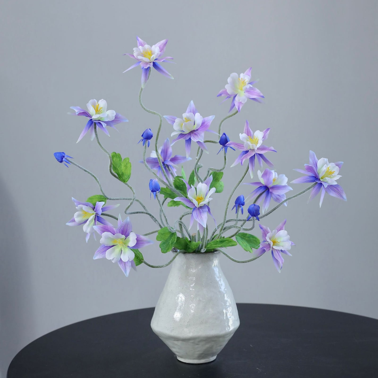 ZNNT Faux Columbine Flower Artificial Flowers with Bendable Stems ...