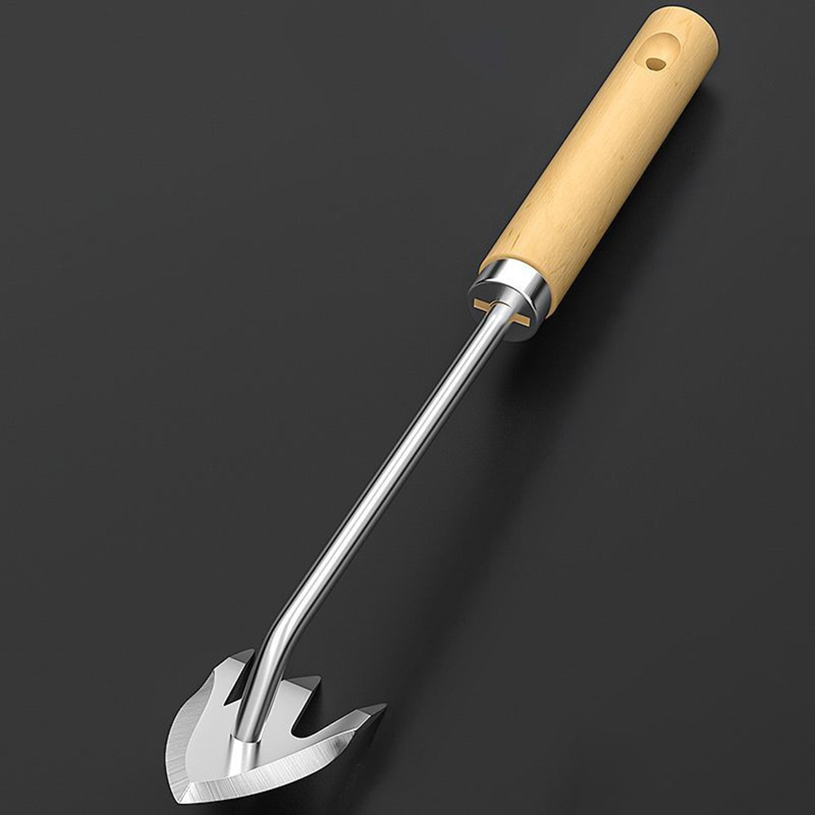 ZNNT Gardening 3-Teeth Weeder Puller Long Handle Heavy Duty Outdoor ...
