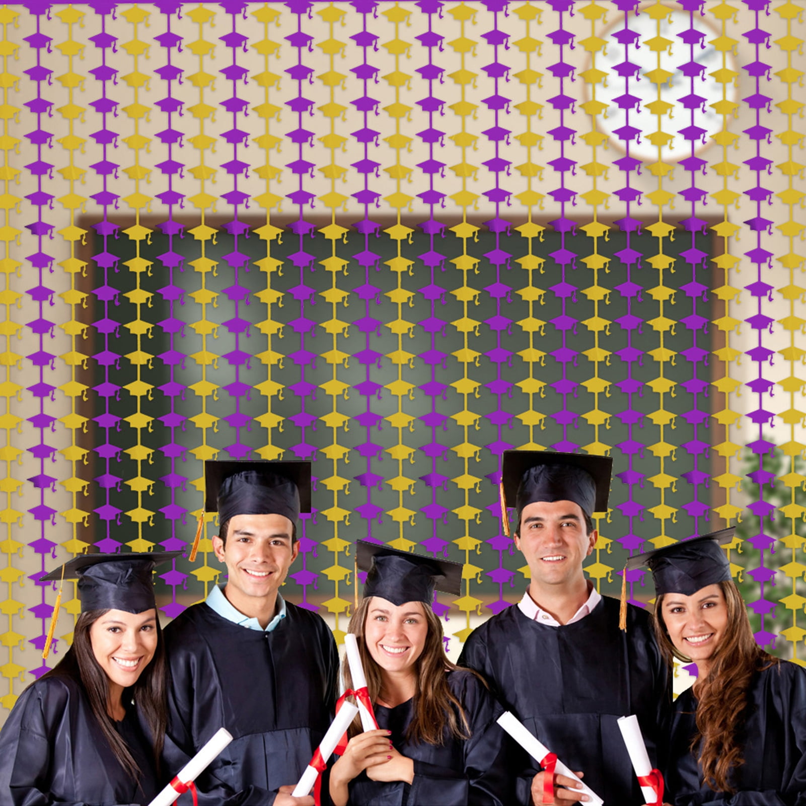 ZNNT Graduation Cap Rain Curtain 2025 Graduation Season Photo Booth ...