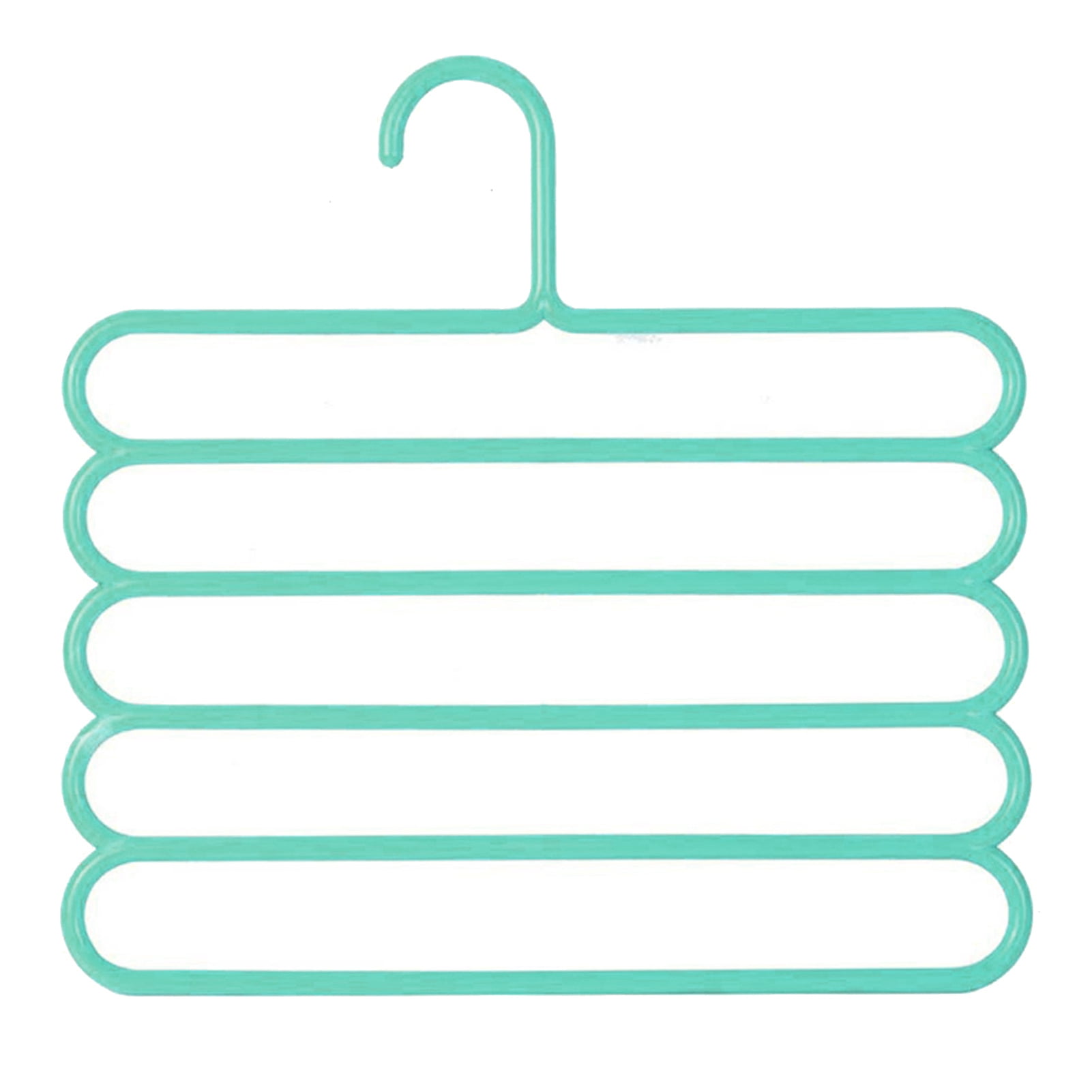 ZNNT Hanger Non-Slip Space-saving 5 Layered Closet Hook for House Wives ...