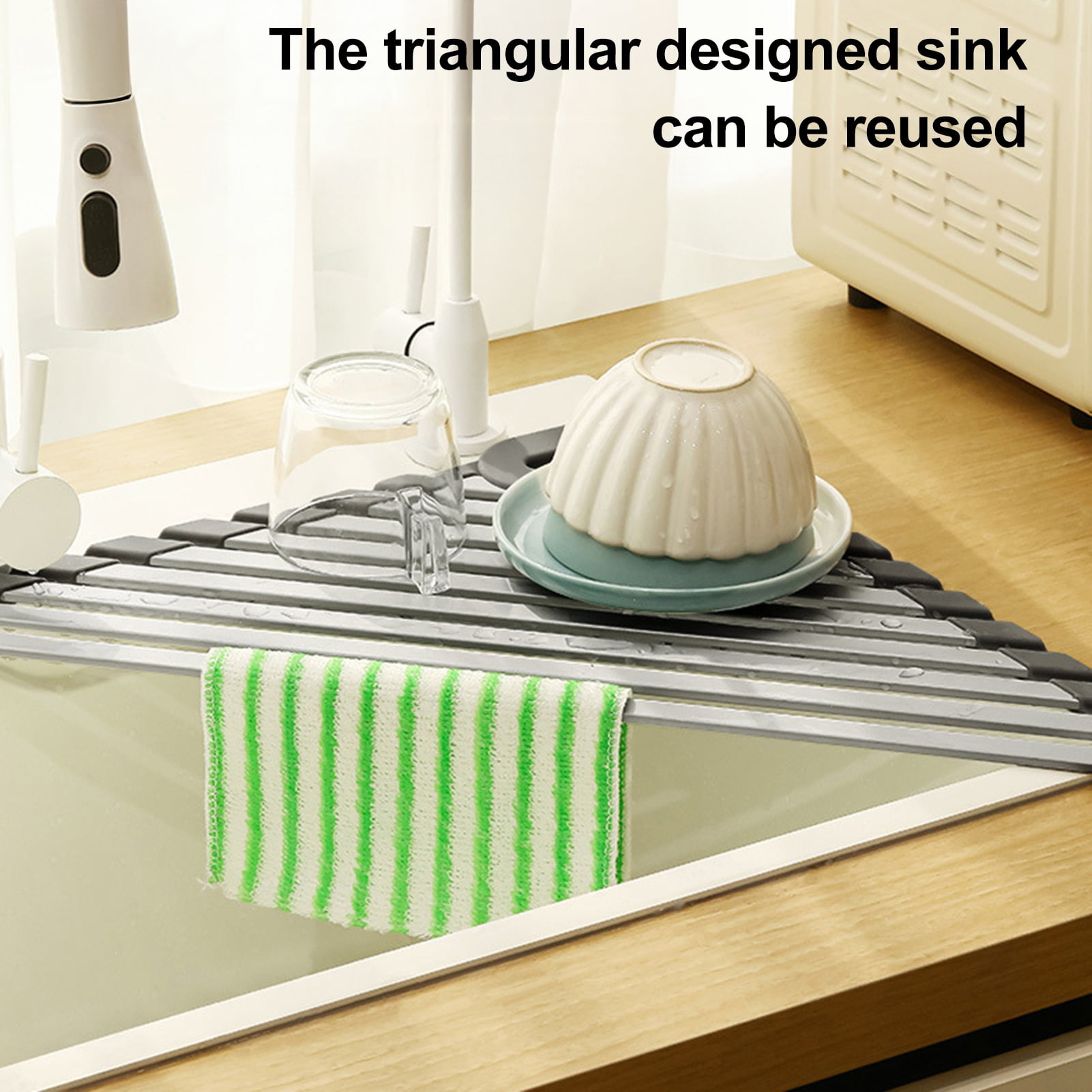 ZNNT Kitchen Sink Water Filter Rack Stable Triangular Structure Strong ...