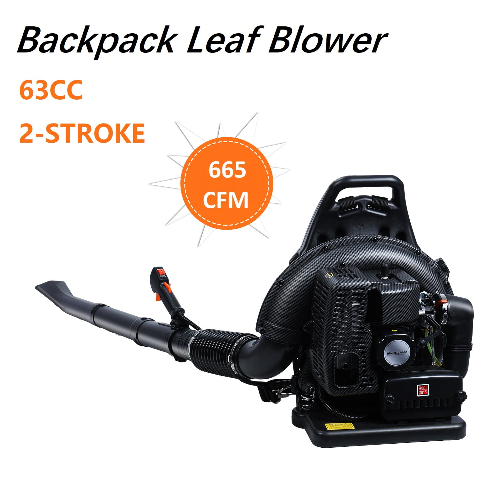 ZNNT Leaf Blower 63- 2-Cycle Gas Leaf Blowers for Lawn Care 3-HP 665 ...