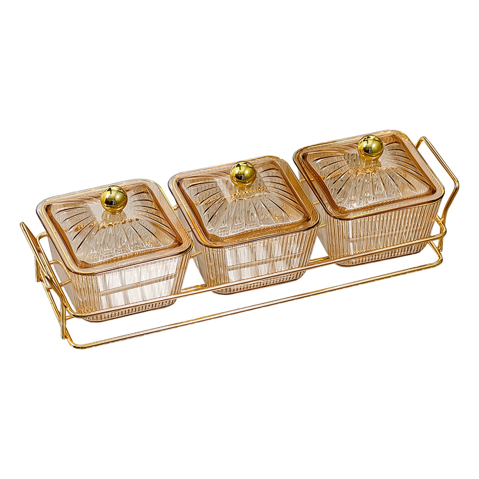 ZNNT Nut And Candy Serving Tray with Lids Fruit Plate Plastic ...