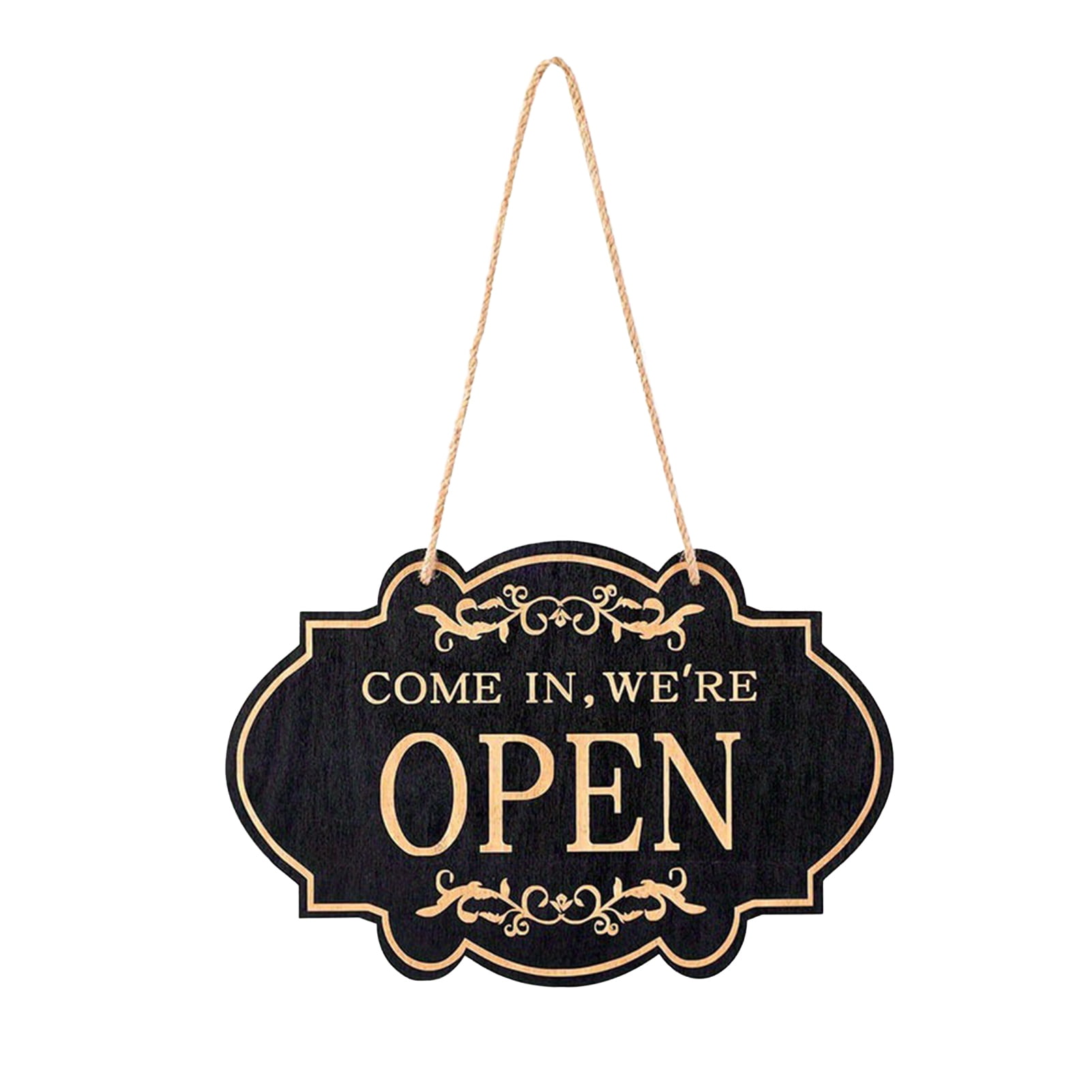 ZNNT Rustic Business Sign Wooden Open And Closed Sign Double Sided ...