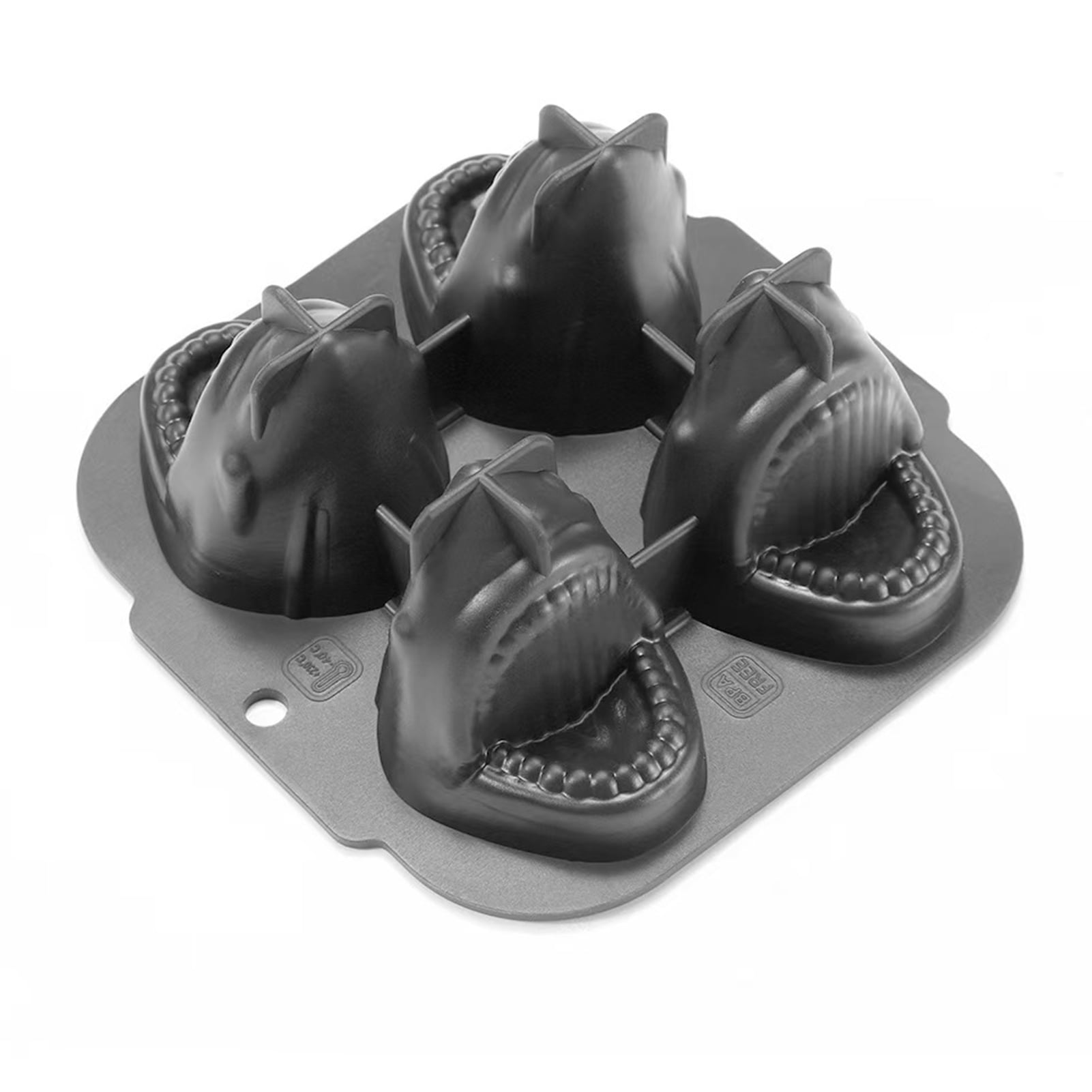ZNNT Shark Ice Cube Tray 3D Silicone Shark Ice Molds Novelty Shark ...