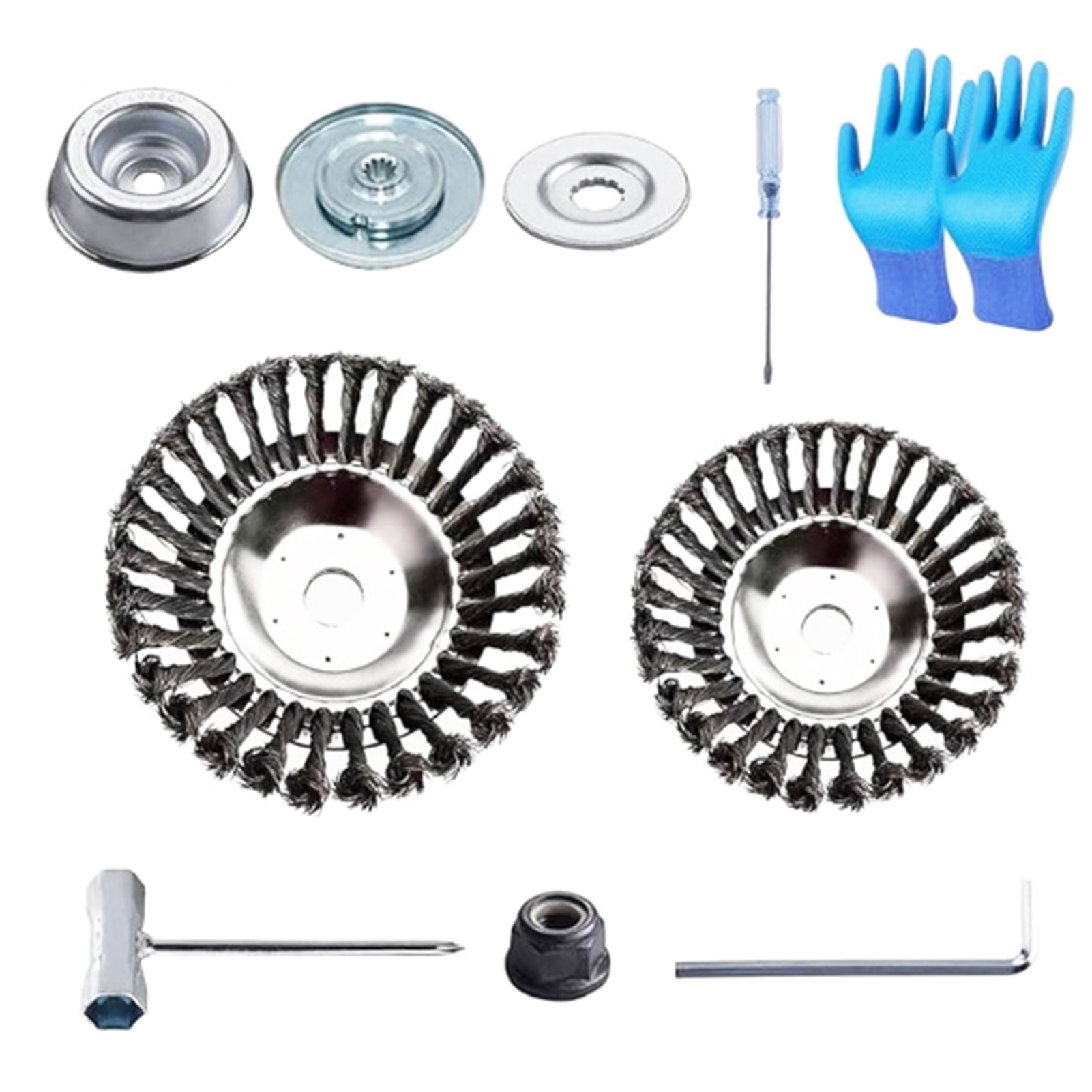 ZNNT Steel Wire Trimmer Head Weed Wheel Replacement Brush Cutter Head ...