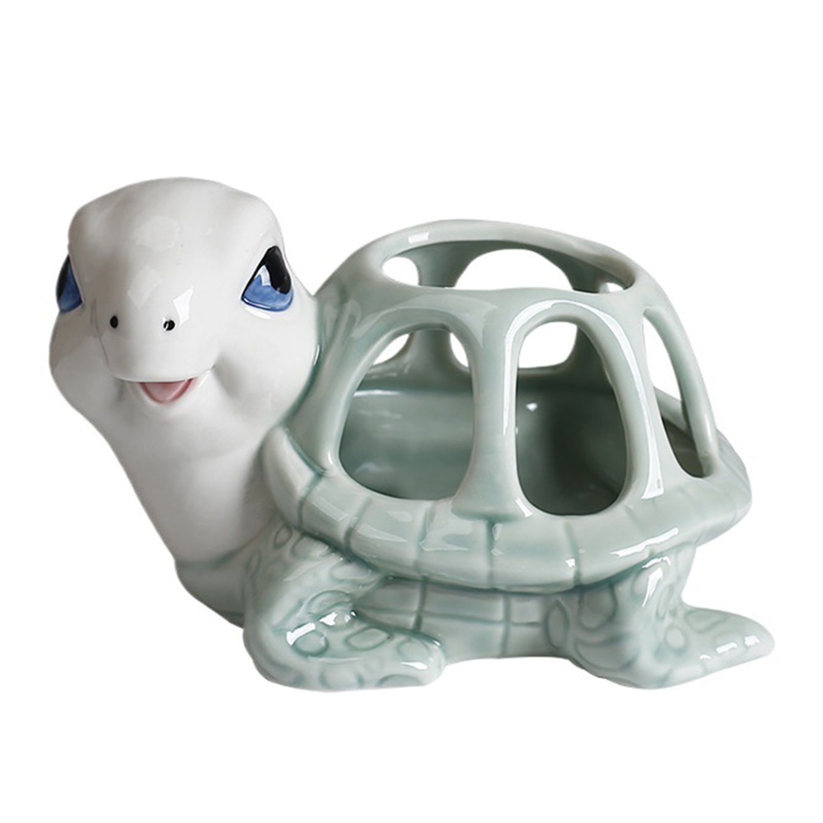 ZNNT Turtle Succulents Planter Ceramic Turtle Shaped Flower Pot Hollow ...