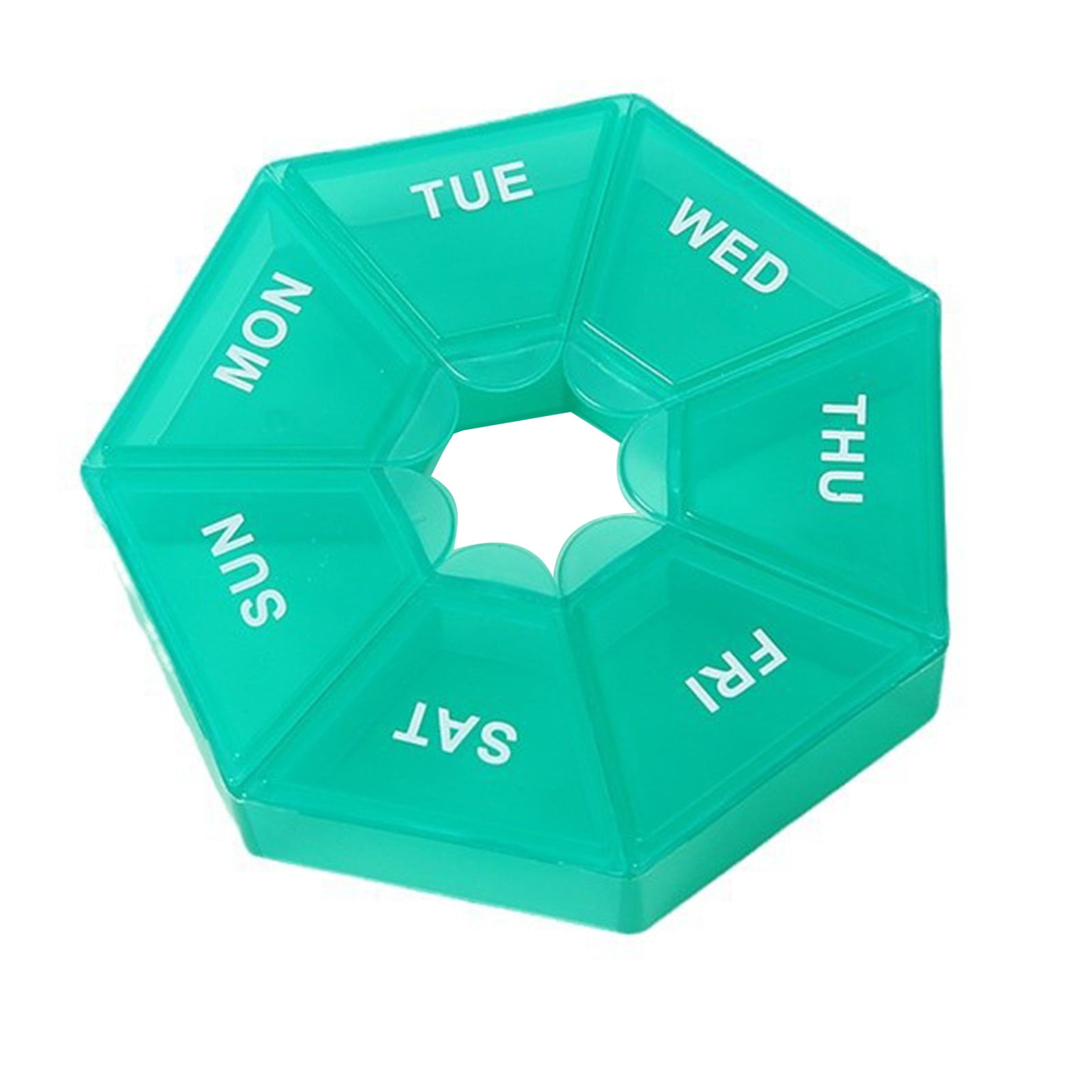 ZNNT Weekly Pill Organizer with 7 Compartments Portable Travel Pill ...