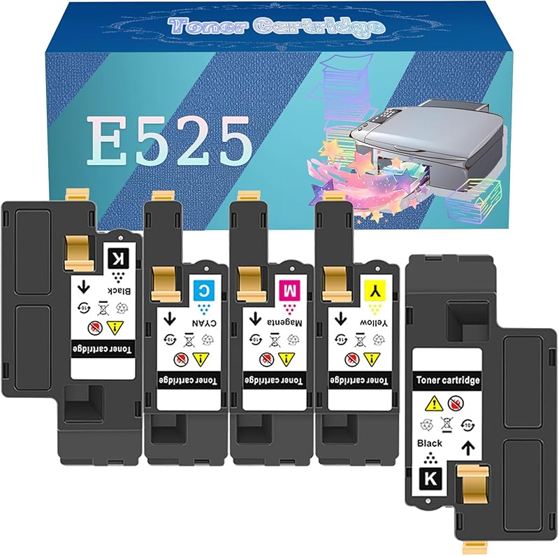 ZNWR Compatible Toner Cartridge for Dell E525 Toner Cartridges Work for ...