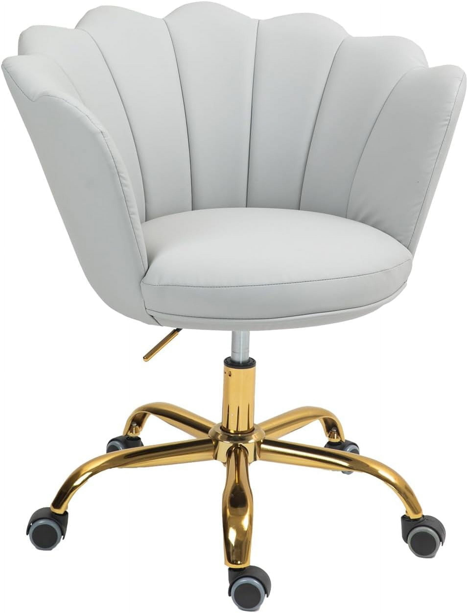 ZOBIDO Comfy Home Office Task Chair with Wheels, Cute Modern ...