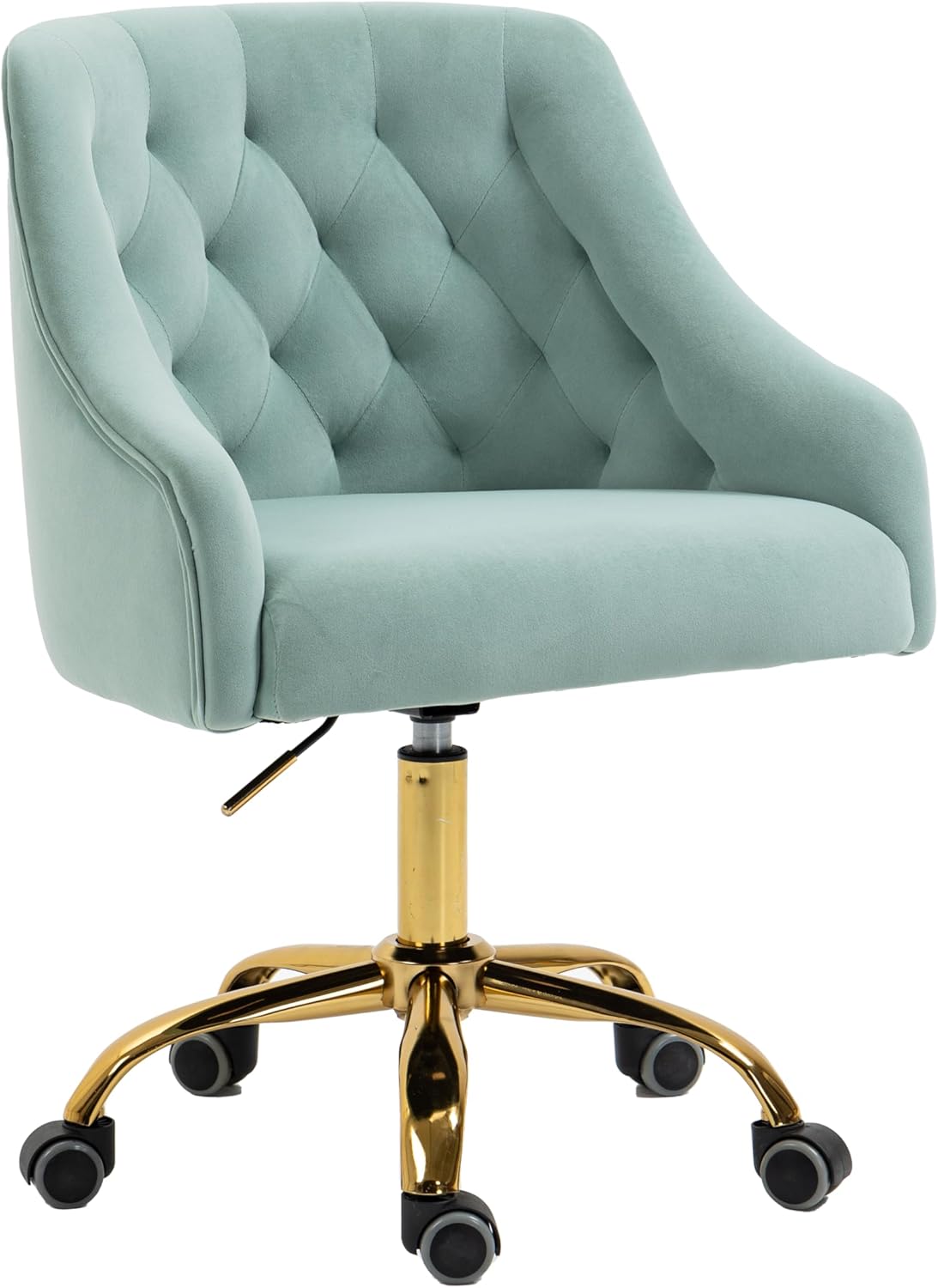 ZOBIDO Comfy Home Office Task Chair with Wheels, Cute Modern ...