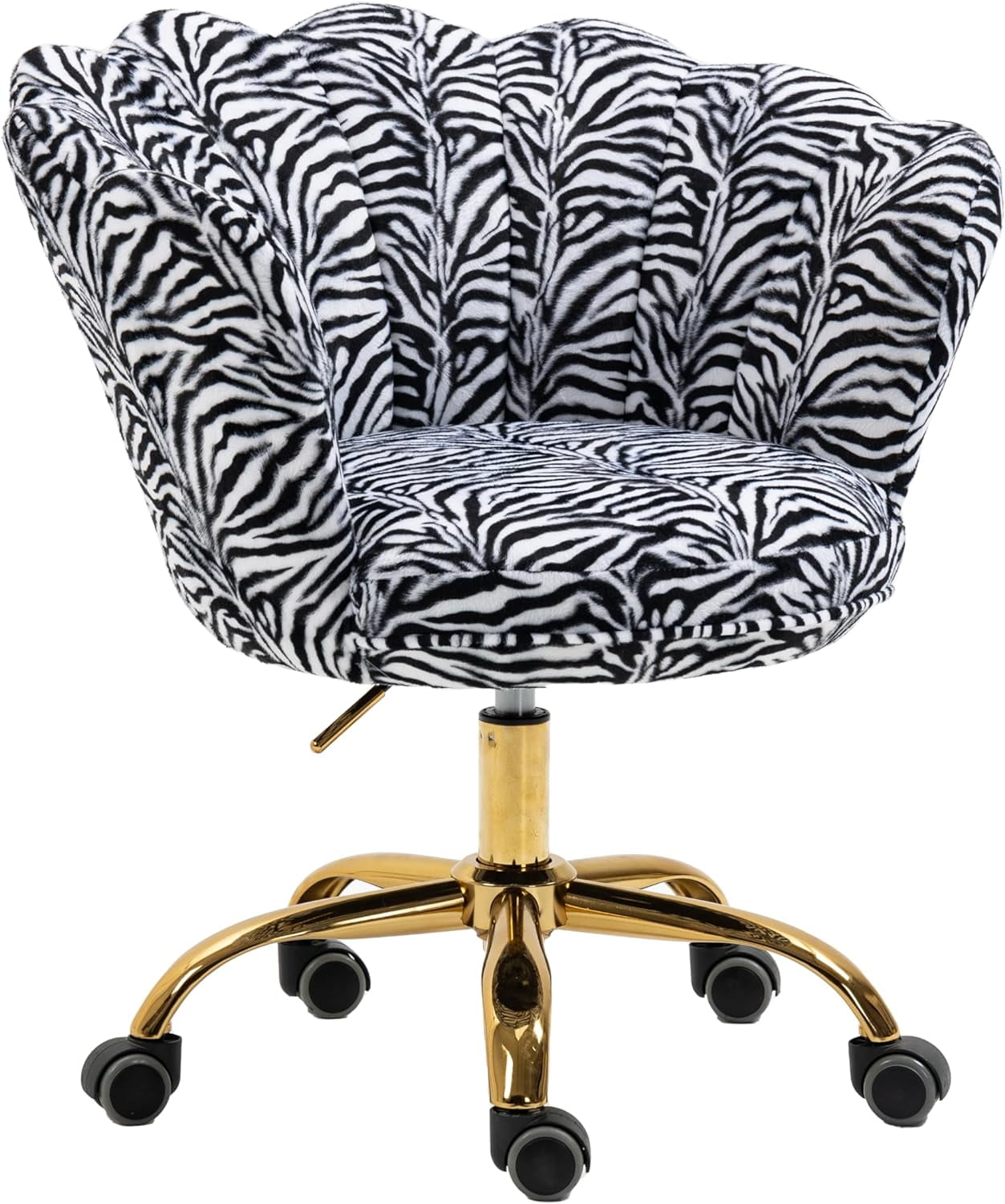 ZOBIDO Comfy Home Office Task Chair with Wheels, Cute Modern ...