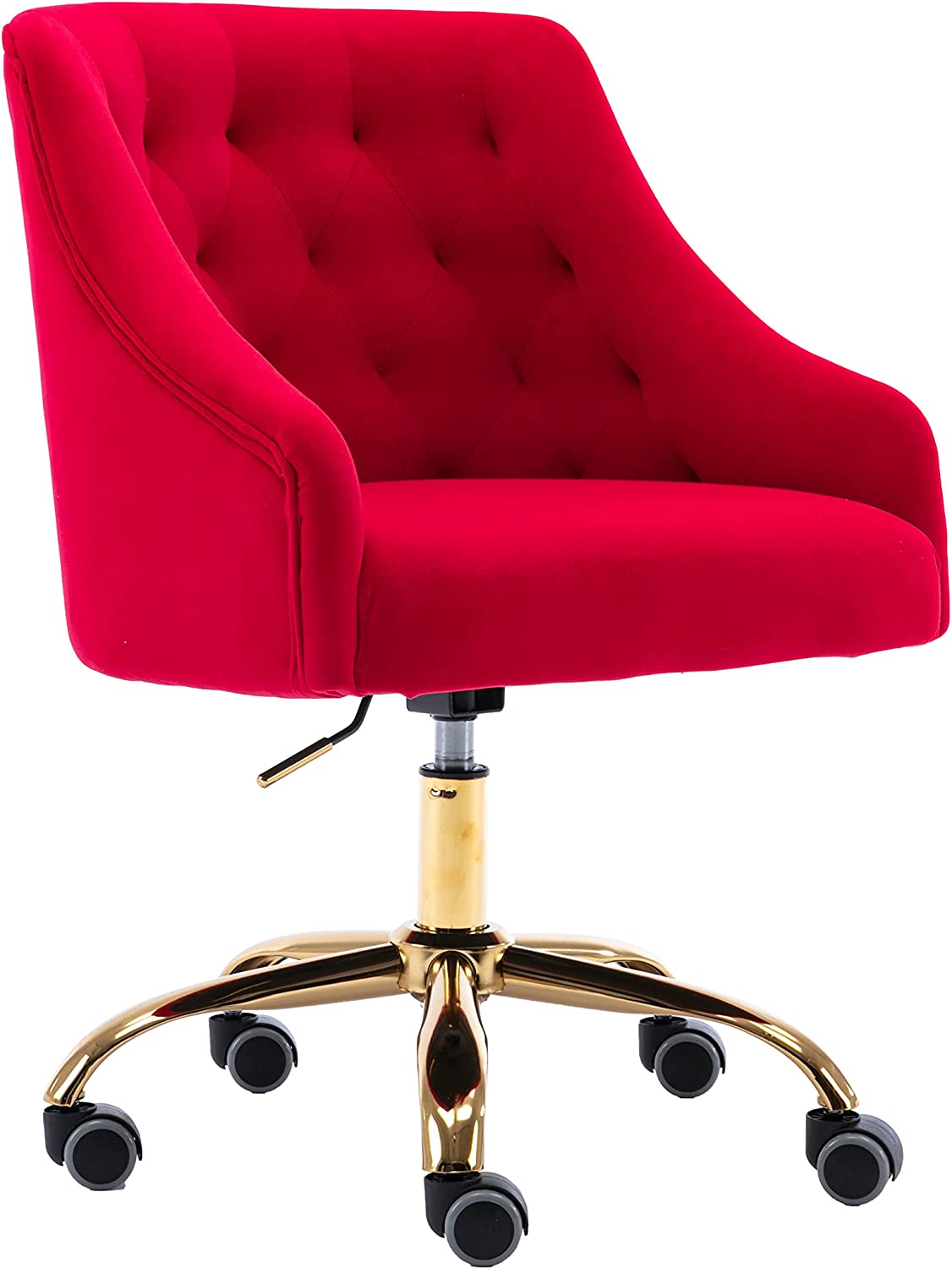 ZOBIDO Comfy Home Office Task Chair with Wheels, Cute Modern ...