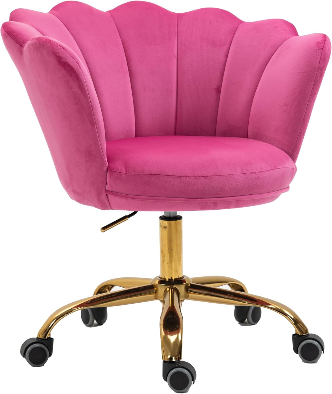 ZOBIDO Comfy Home Office Task Chair with Wheels, Cute Modern ...