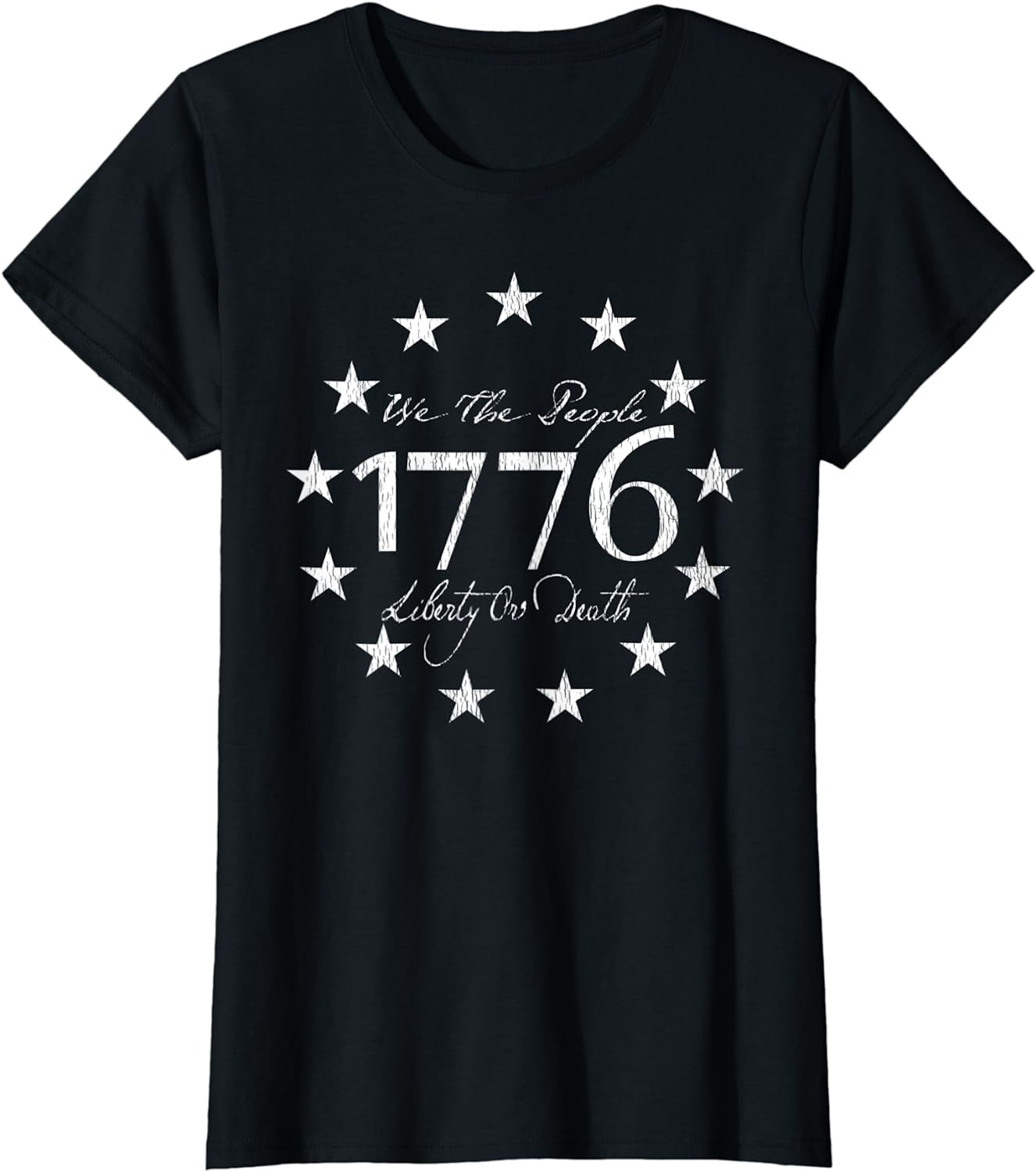 ZOCAVIA 1776 We The People Liberty Or Death American Revolution T-Shirt ...