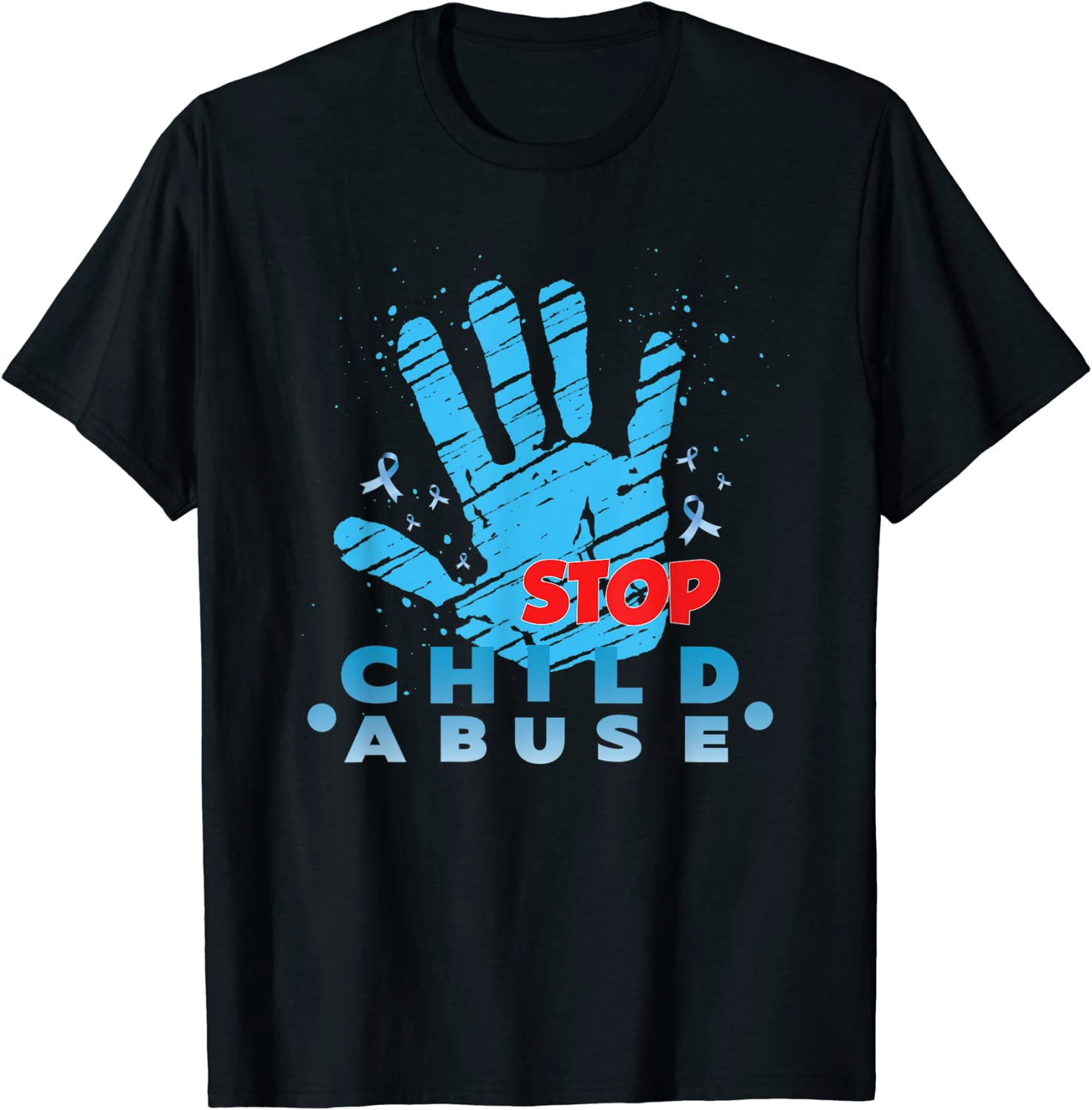 ZOCAVIA Stop Child Abuse Child Abuse Awareness Prevention T-Shirt Men ...