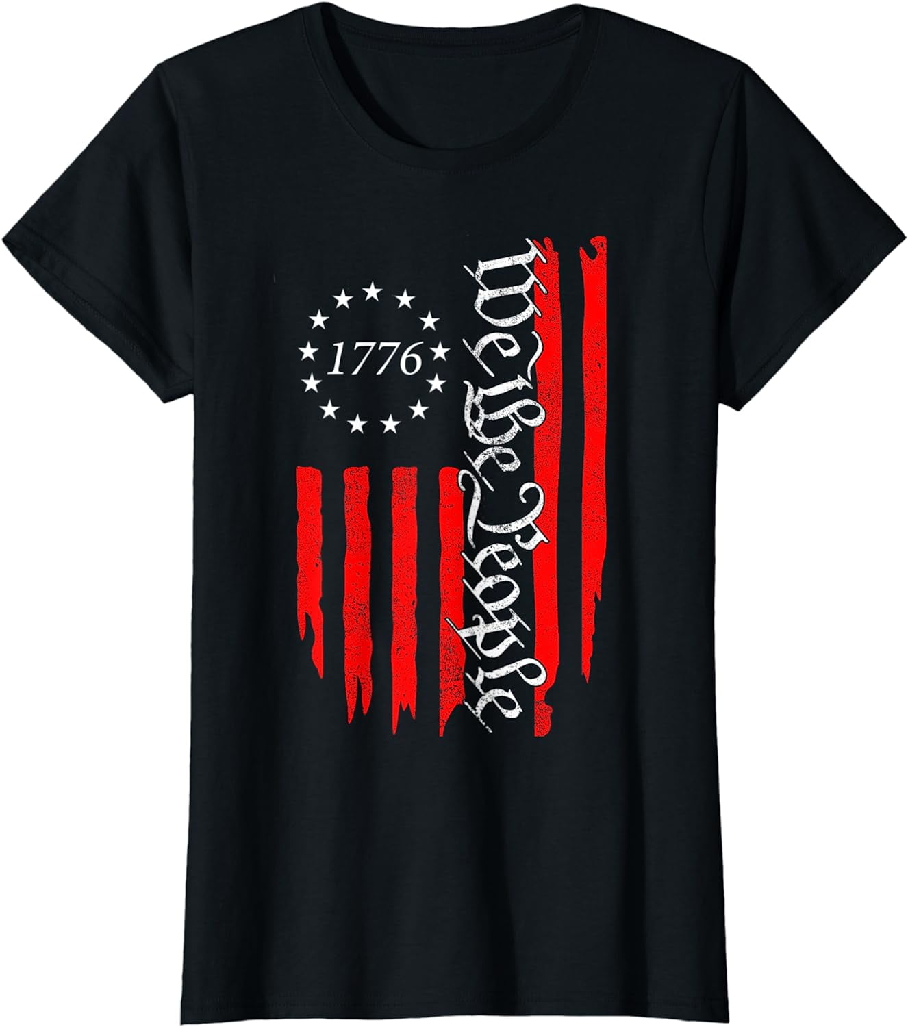 ZOCAVIA Vintage Old American Flag 4th July 1776 We The People USA T ...