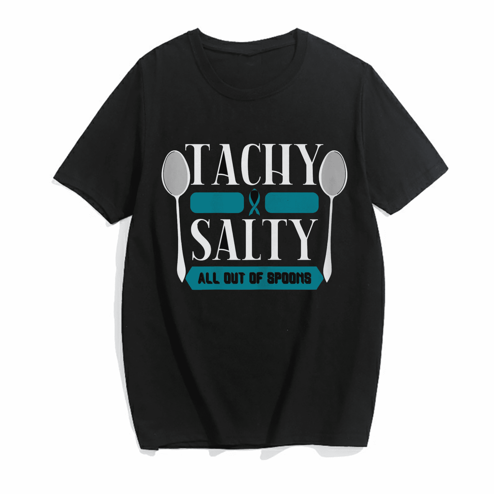 ZOCAVIA Women Shirt Salty Out Of Spoons POTS Salt Dysautonomia ...