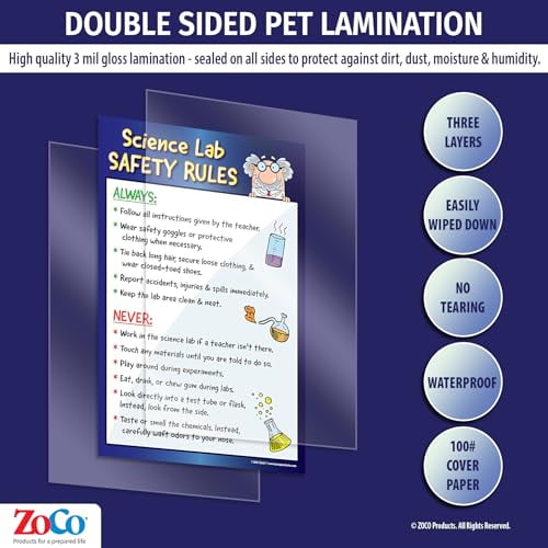 ZOCO - Science Lab Safety Rules Posters (10 Pack) - Kids Science ...