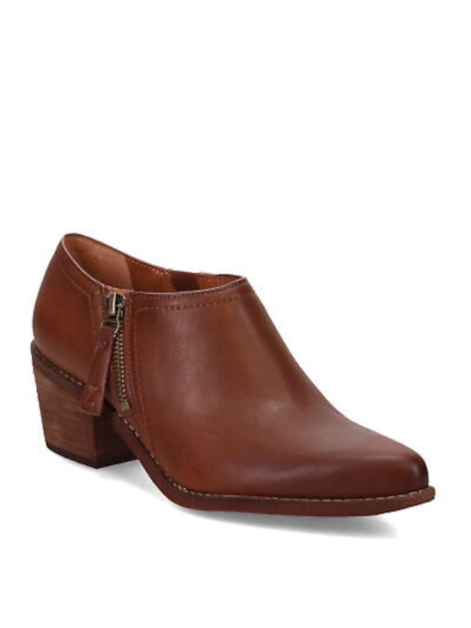 ZODIAC Womens Cognac Brown Shootie Goring Padded Margot Pointed Toe ...