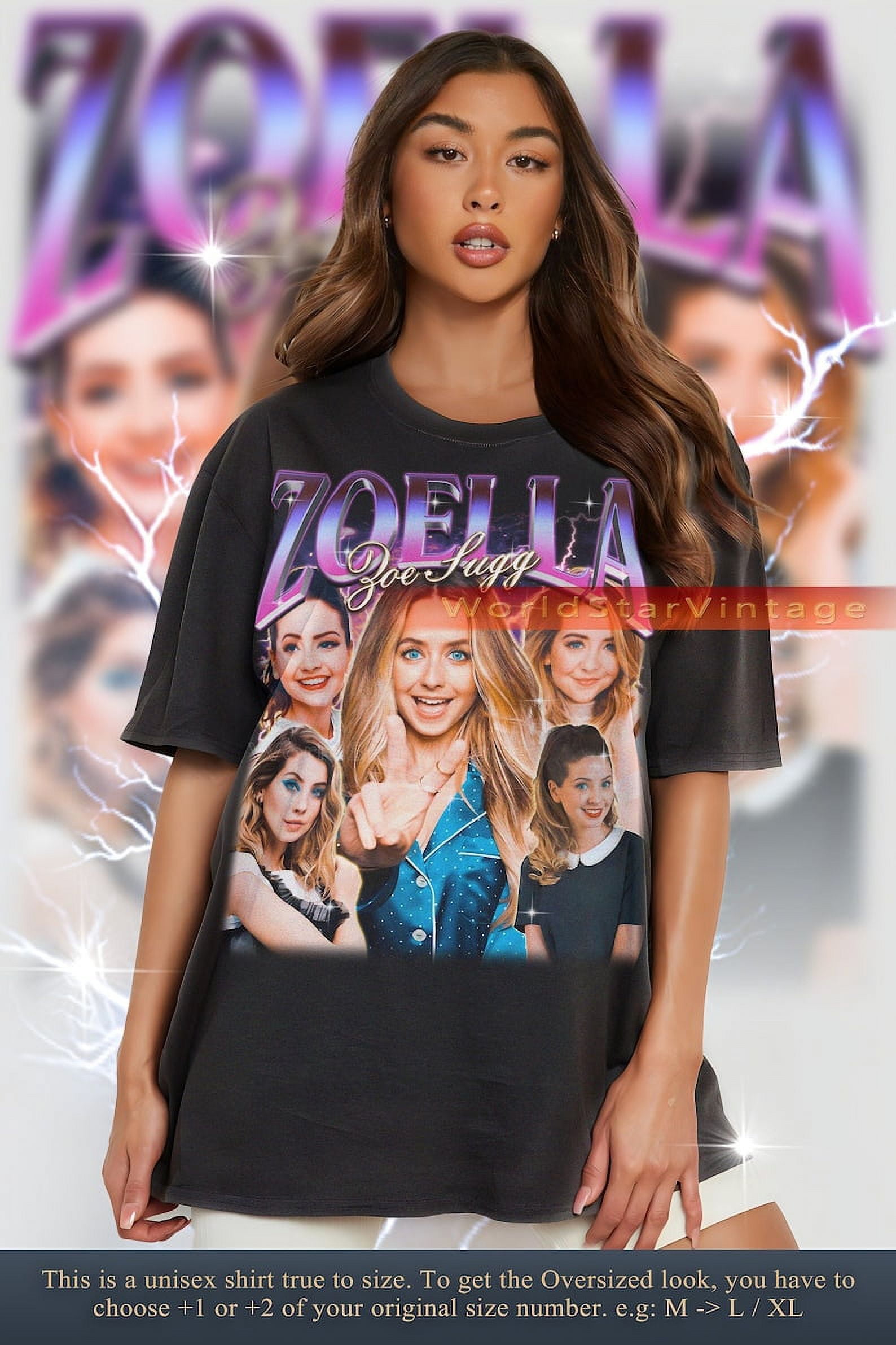 ZOE SUGG Vintage Shirt, Zoe Sugg Homage Tshirt, Zoe Sugg Fan Tees, Zoe ...