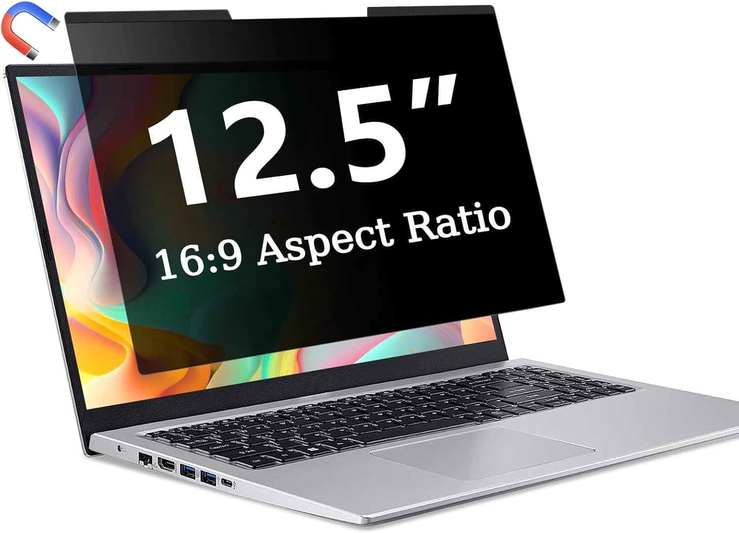 ZOEGAA Magnetic 12.5 Inch Laptop Privacy Screen Filter, for Removable ...