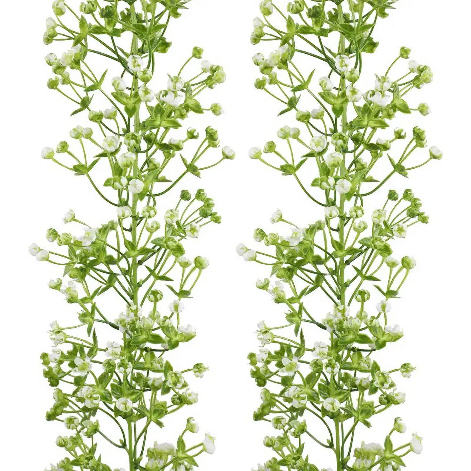 ZOELNIC 2 Pcs 5.7ft Artificial Baby Breath Flower Vines, Faux ...