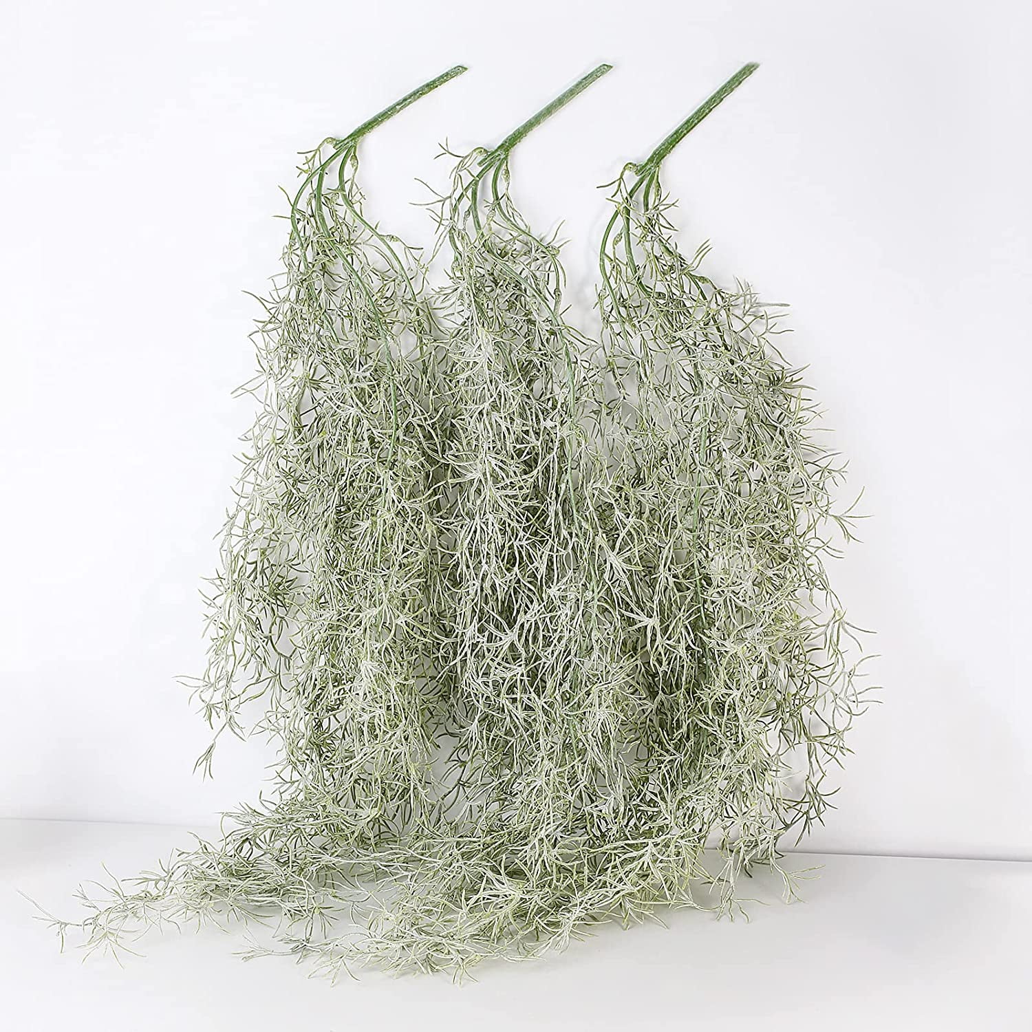 ZOELNIC 3 Pack Fake Spanish Moss for Potted Plants, Artificial Hanging ...