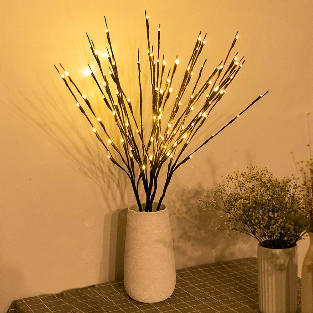 ZOELNIC 4 Pack LED Branch Lights, Battery Operated Decorative Willow ...