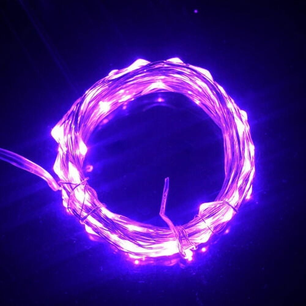 ZOELNIC 50LED 16ft Copper Wire String Lights USB Plug-in Fairy Lights ...