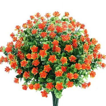 SPRING PARK 6Pcs Artificial Flowers Outdoor Fake Flowers for Decoration ...