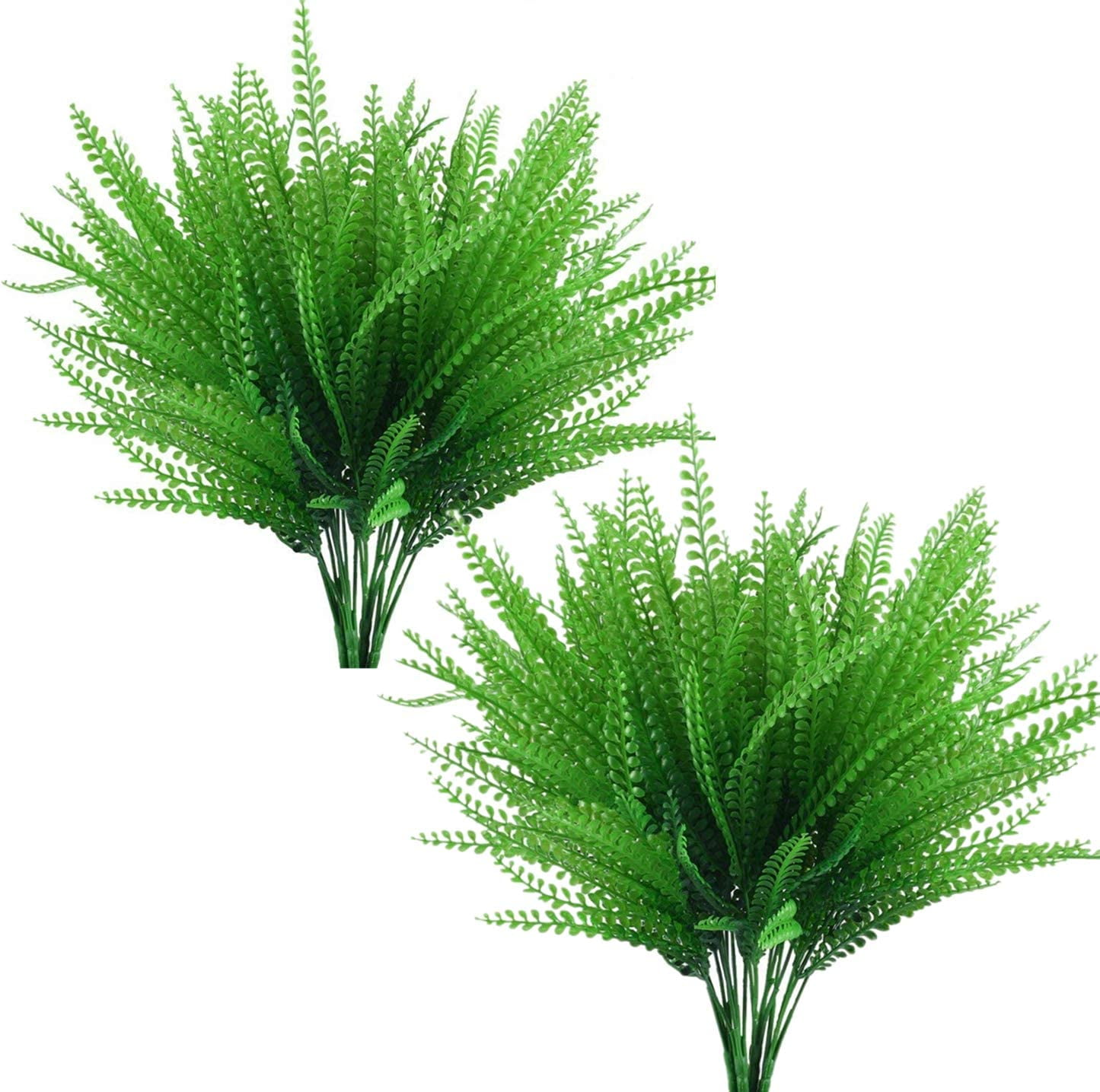 ZOELNIC 6pcs Artificial Phoenix Grass, Plastic Shrubs Greenery Grass ...
