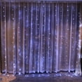 ZOELNIC 9.8ft x 9.8ft 300LED White Lights Fairy String Curtain Lights ...