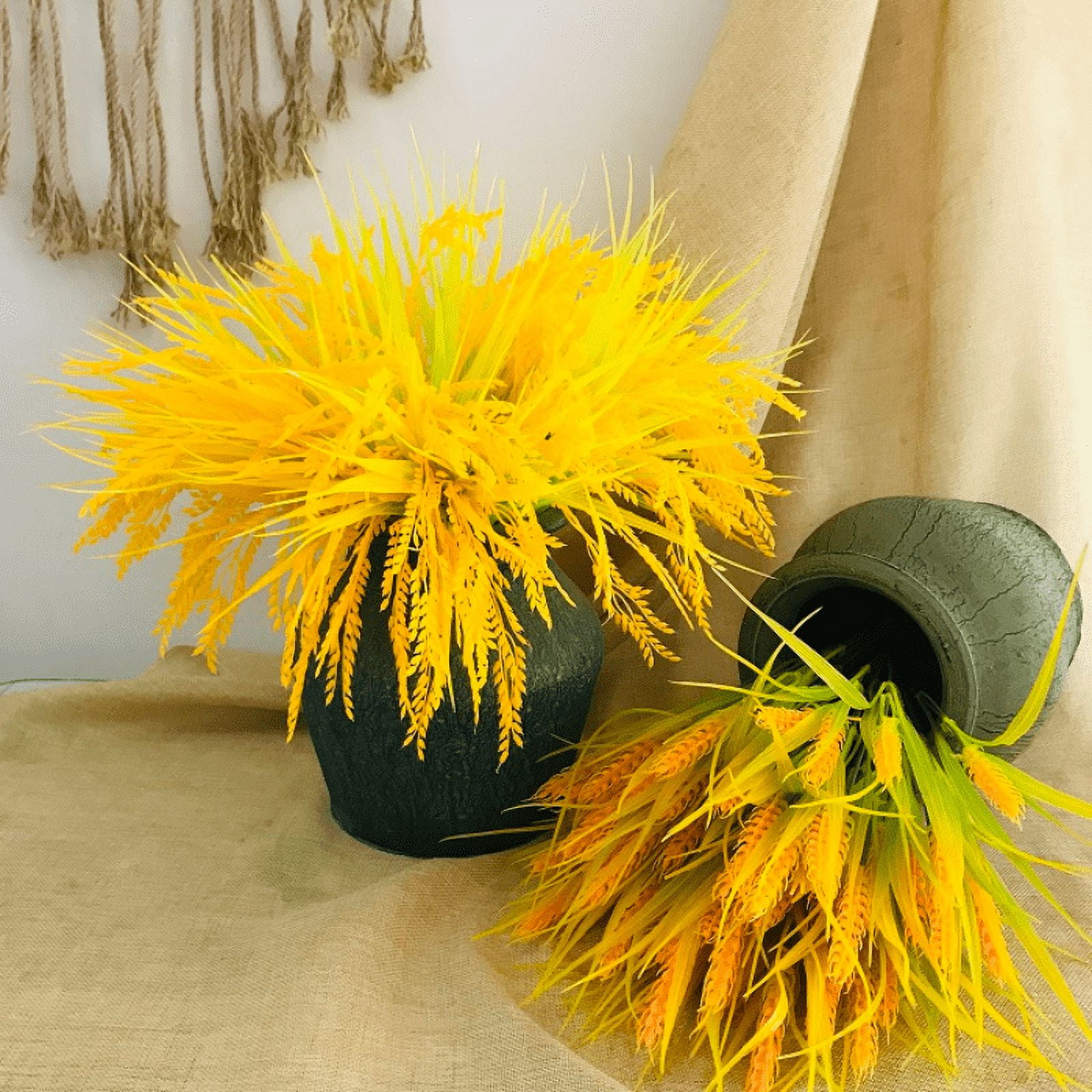 ZOELNIC Artificial Flowers, Wheat Ears, Rice, Plastic Rice, Wedding ...