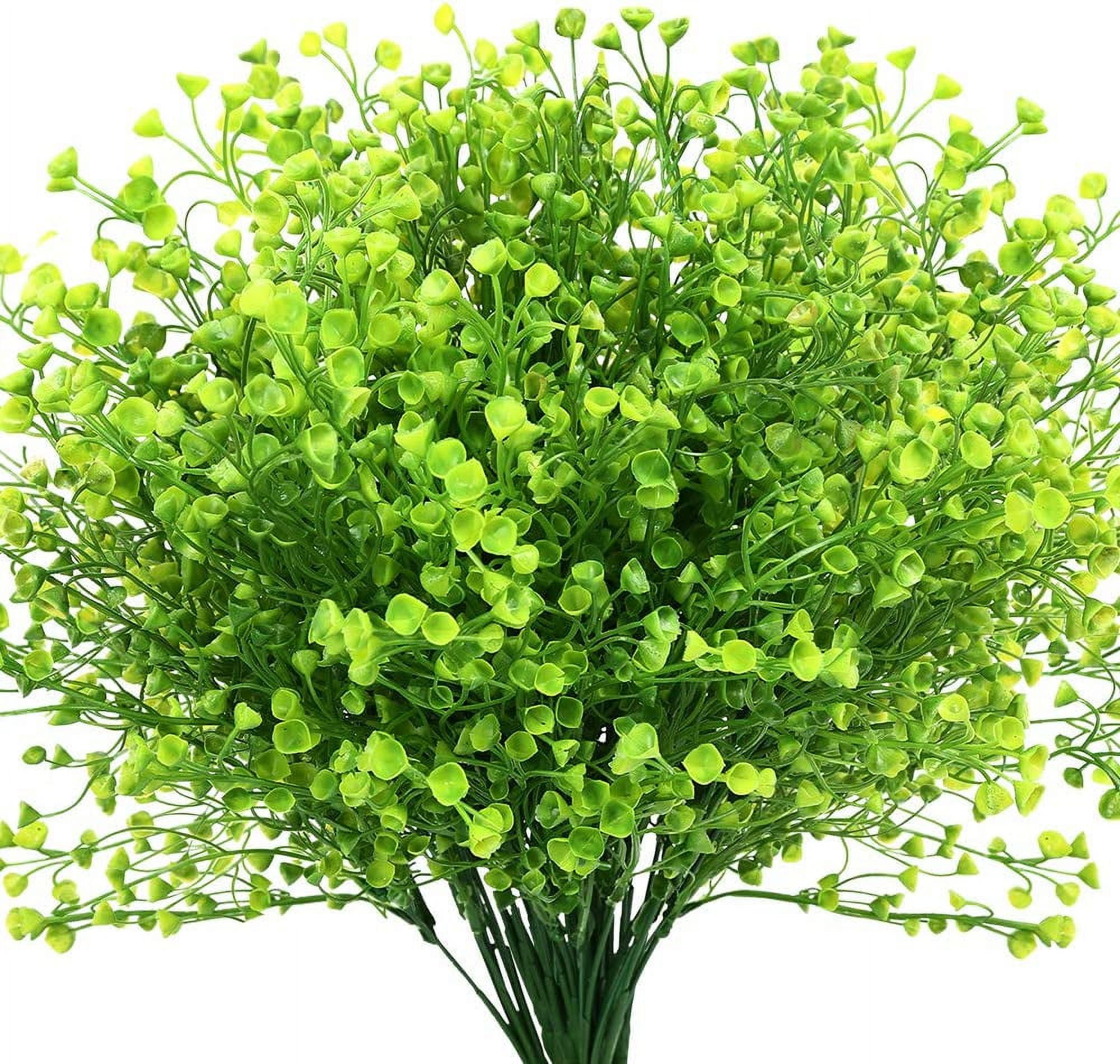 ZOELNIC Artificial Shrubs Bushes 8 Pack Fake Outdoor UV Resistant ...