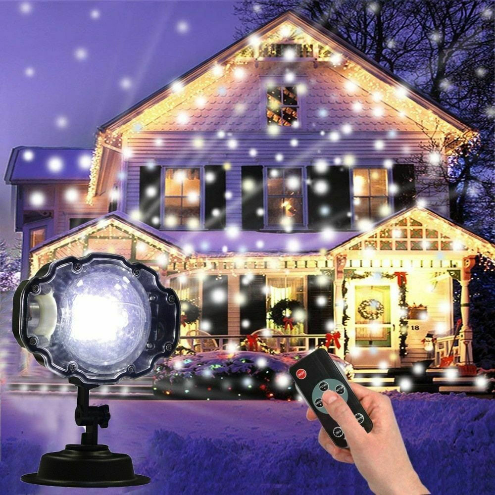 ZOELNIC Snowfall Lights Projector, Xmas Indoor/Outdoor Decoration with ...