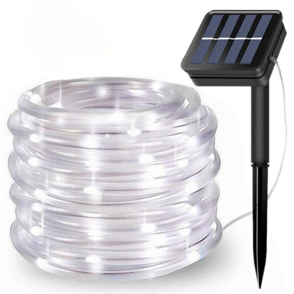 ZOELNIC Solar Rope Tube Lights 40ft 100LEDs Waterproof String Light ...