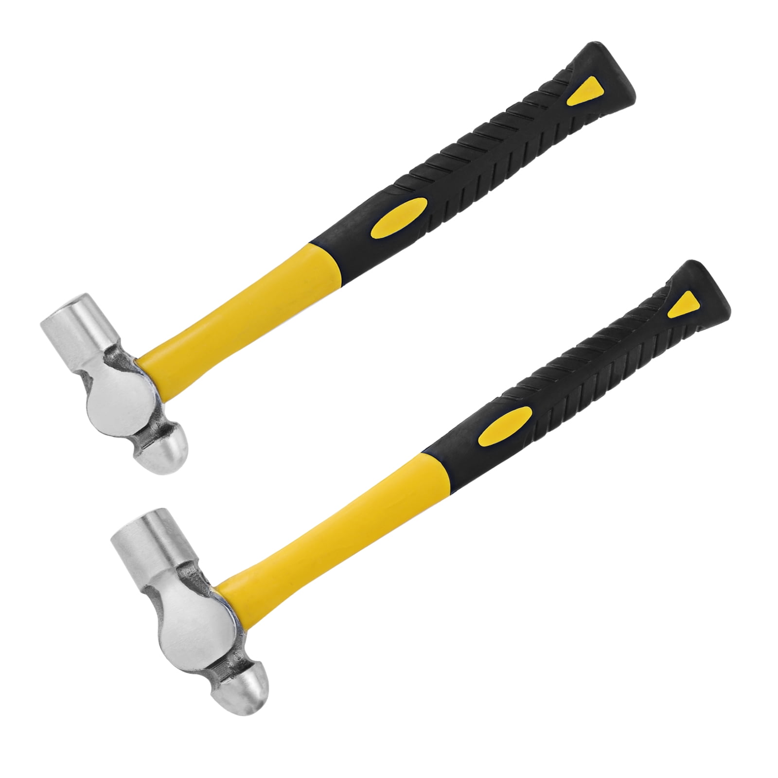 ZOENHOU Heavy Duty 2 PCS Fiberglass Ball Peen Hammer Set, Forged Steel ...