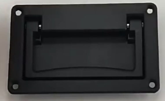 ZOENHOU 2 Pack 4.4 x 2.7 Inches Black Recessed Pull Handles, Zinc Alloy ...