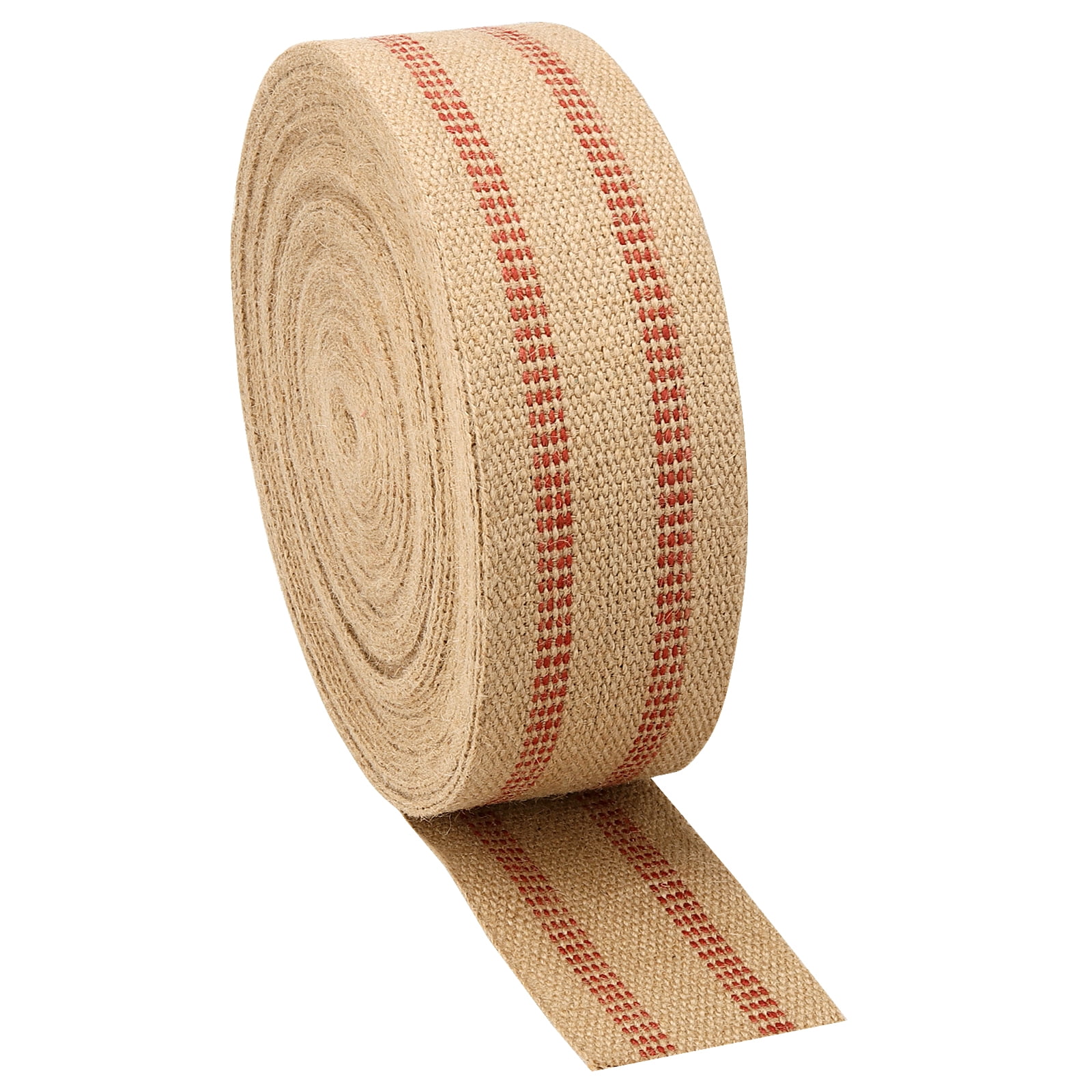 ZOENHOU 3.5 Inch x 22 Yard Red Upholstery Jute Webbing, 9cm x 20m Jute ...