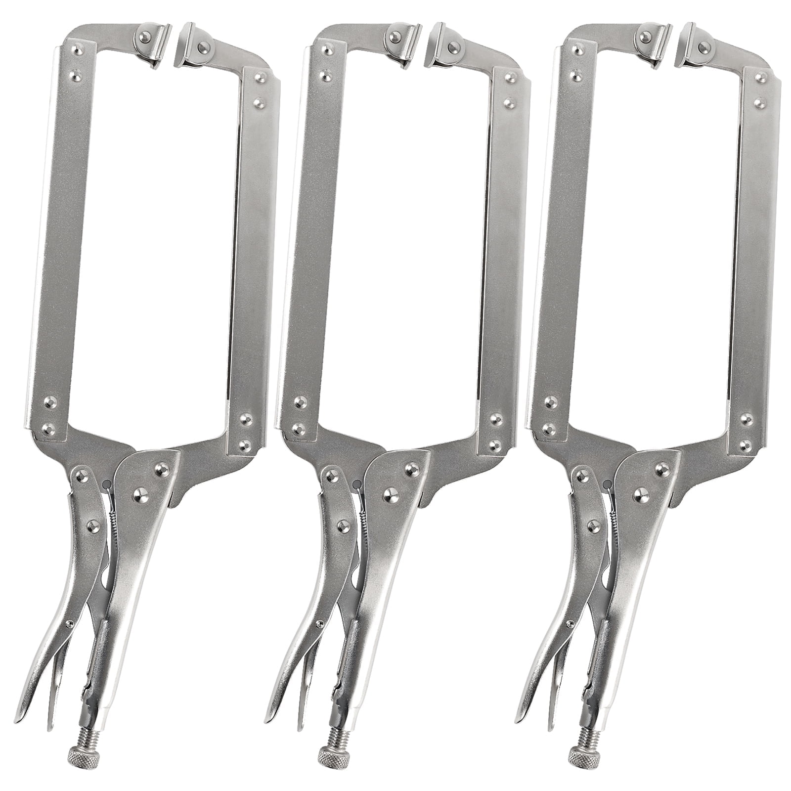 ZOENHOU 18 Inches 3 Piece Vise Set, Heavy Duty Carbon Steel C Clamp ...