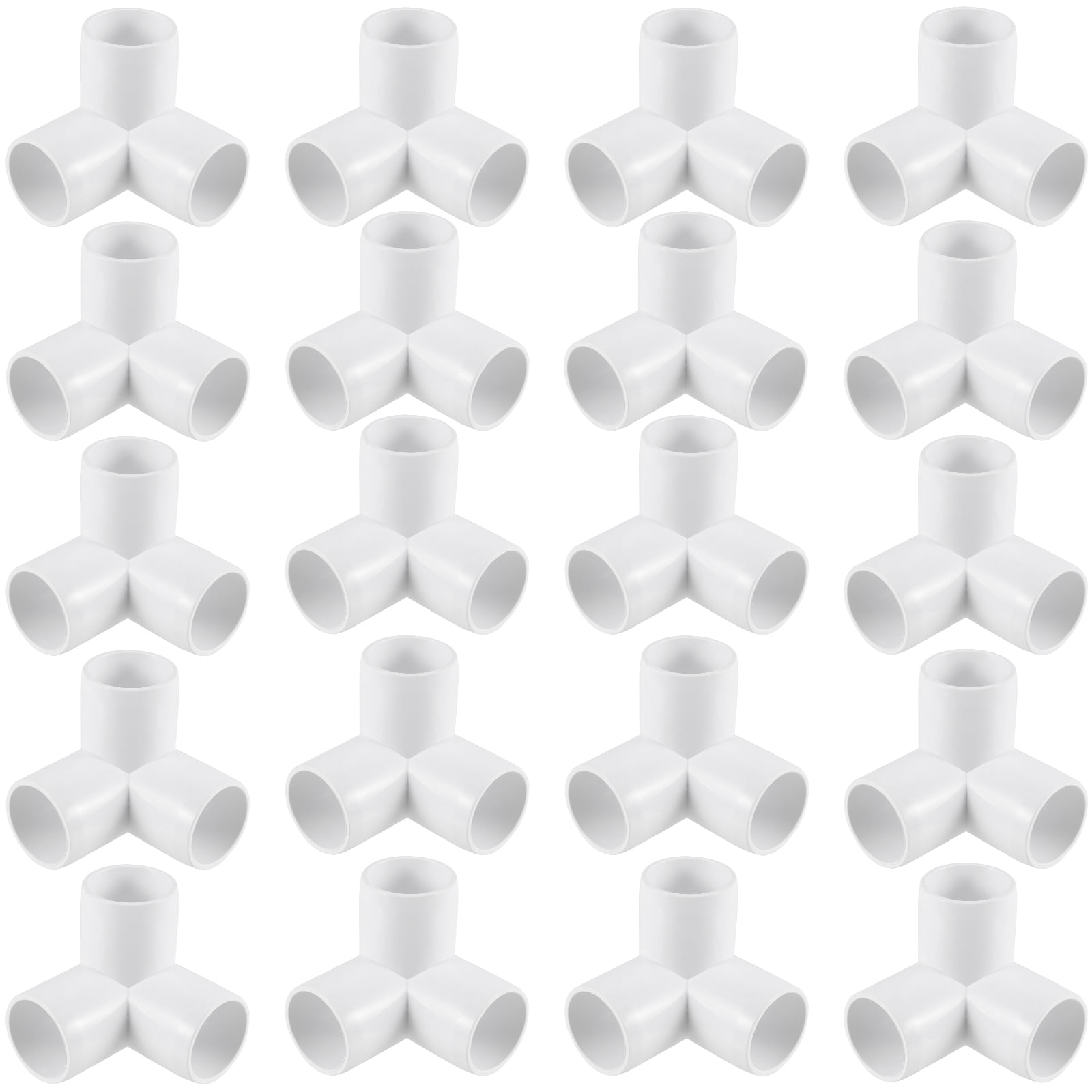 ZOENHOU 1 Inch 3 Way PVC Elbow Corner Fittings, Plumbing Pipe ...