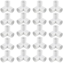 KOHAND 30 Pcs 1/2 inch 3 Way PVC Fitting, 90 Degree PVC Tee Fitting, 3 ...