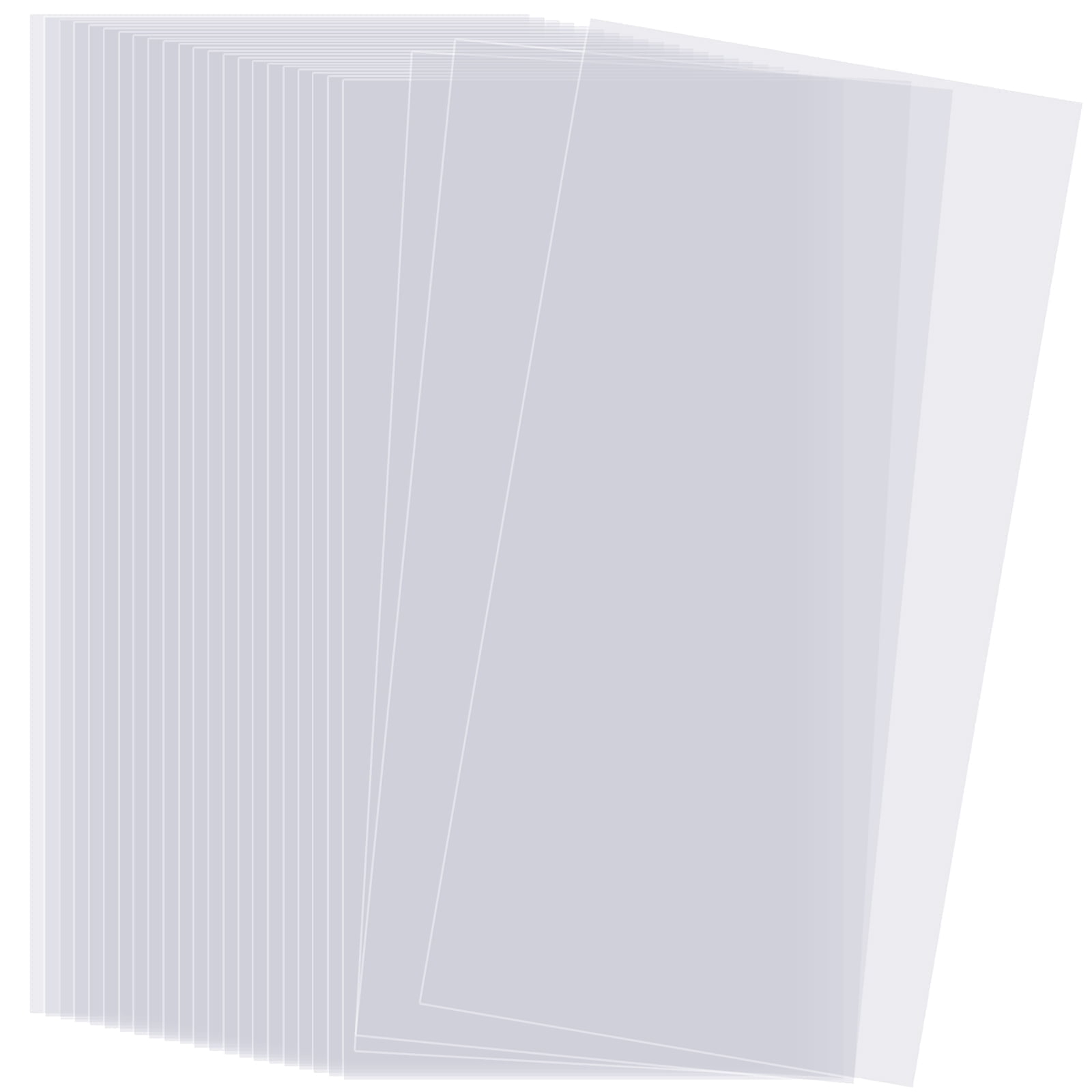 ZOENHOU 30 Pack 12x24 Inch Clear Mylar Stencil Sheets, 0.15mm Thick PET ...